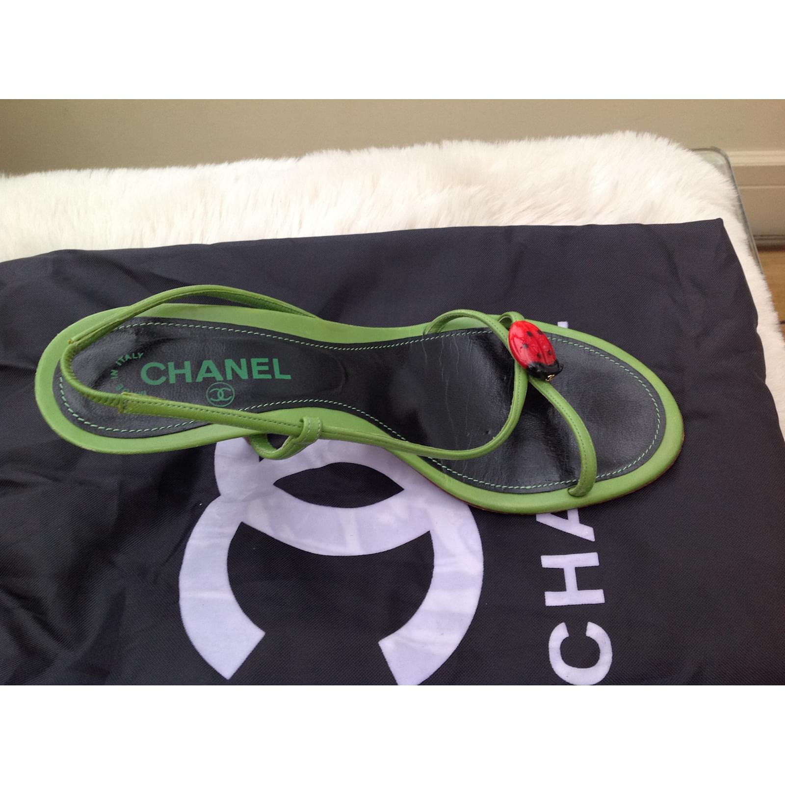 Chanel Ladybug Slingbacks Multiple colors Leather ref.20600 - Joli Closet