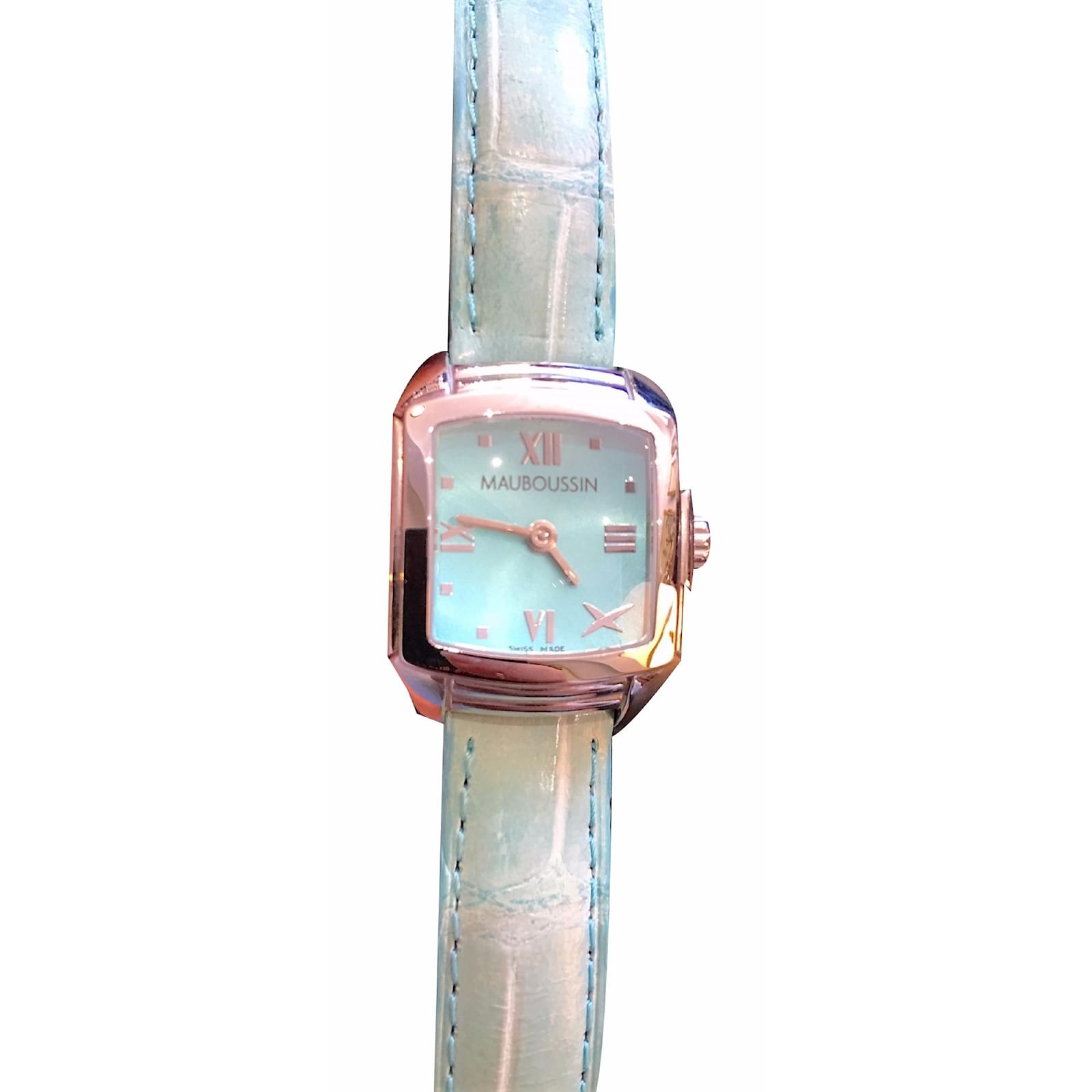 Mauboussin Fine watch Blue Leather ref.21703 - Joli Closet
