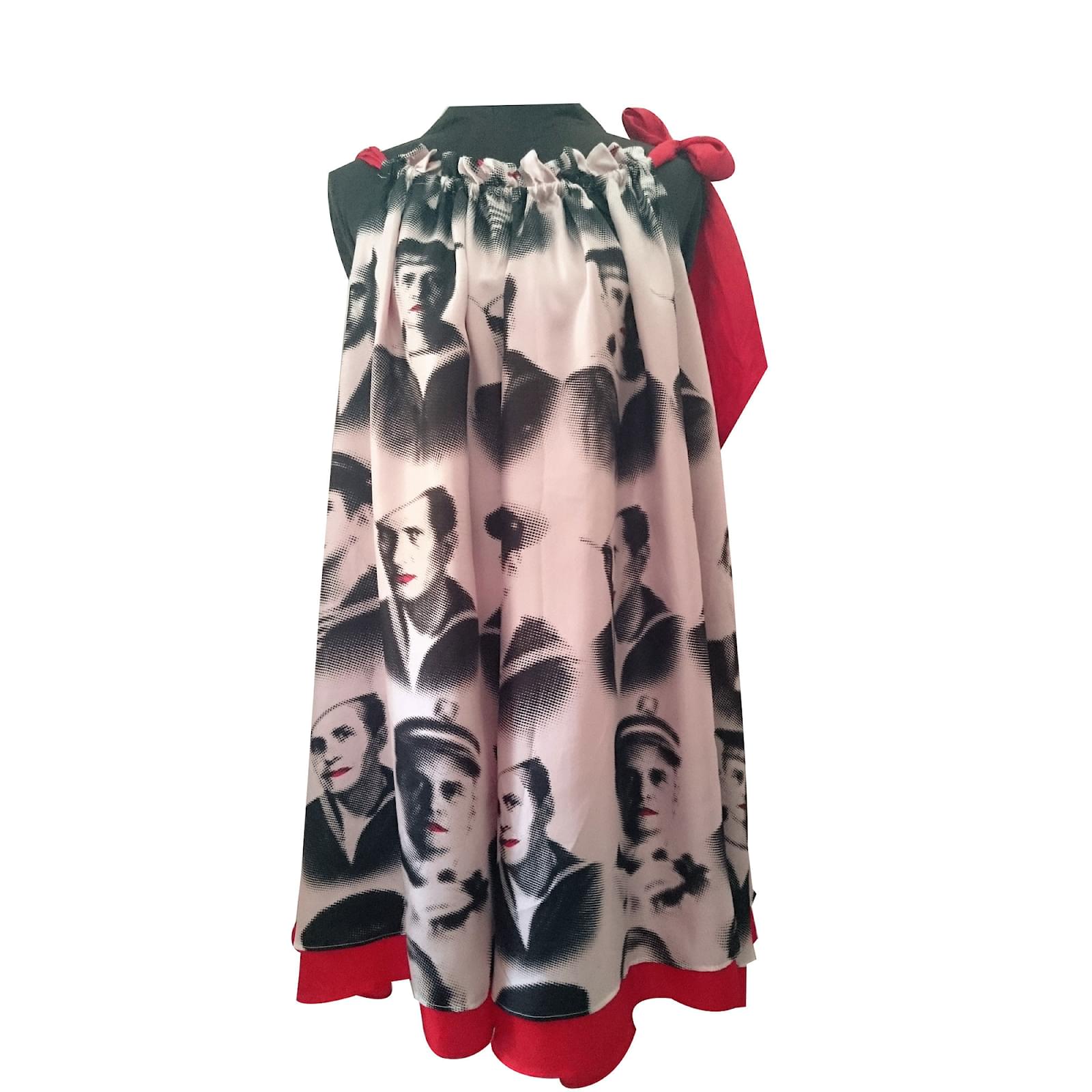 Jc De Castelbajac Robe mi longue Soie Multicolore ref.23627 - Joli Closet