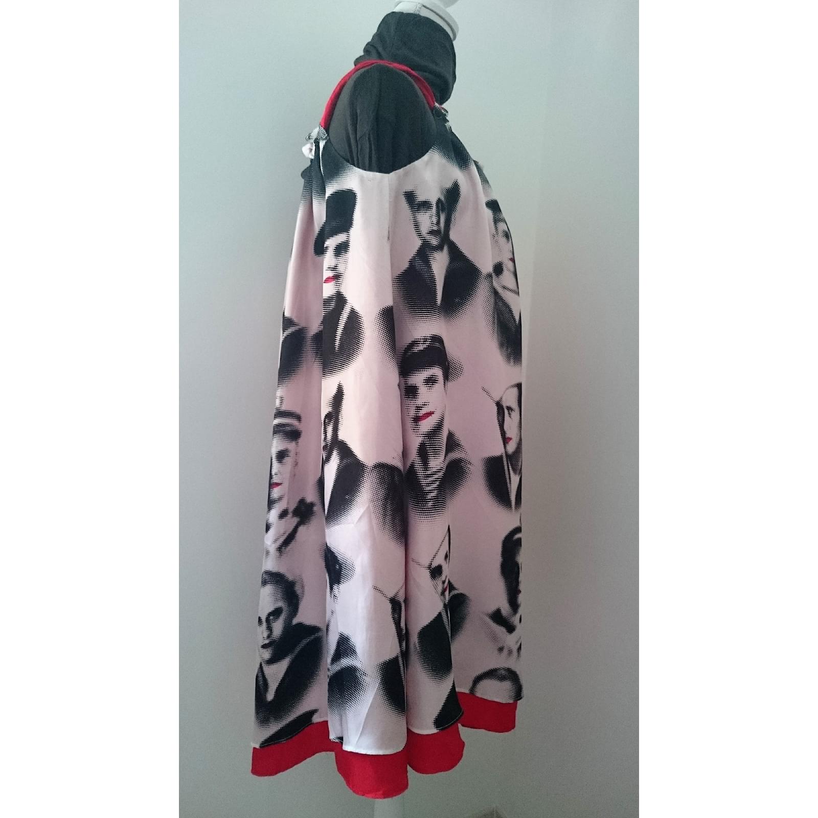 Jc De Castelbajac Robe mi longue Soie Multicolore ref.23627 - Joli Closet