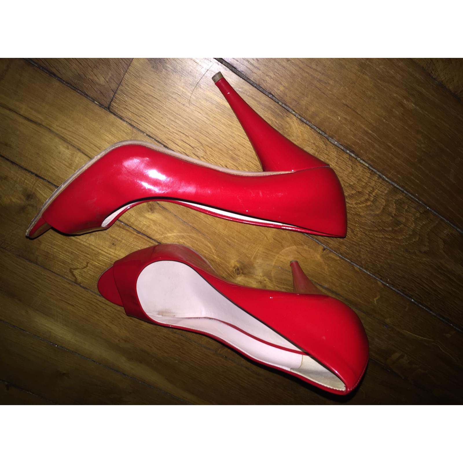 Miu Miu Heels Red Patent leather ref.30222 - Joli Closet