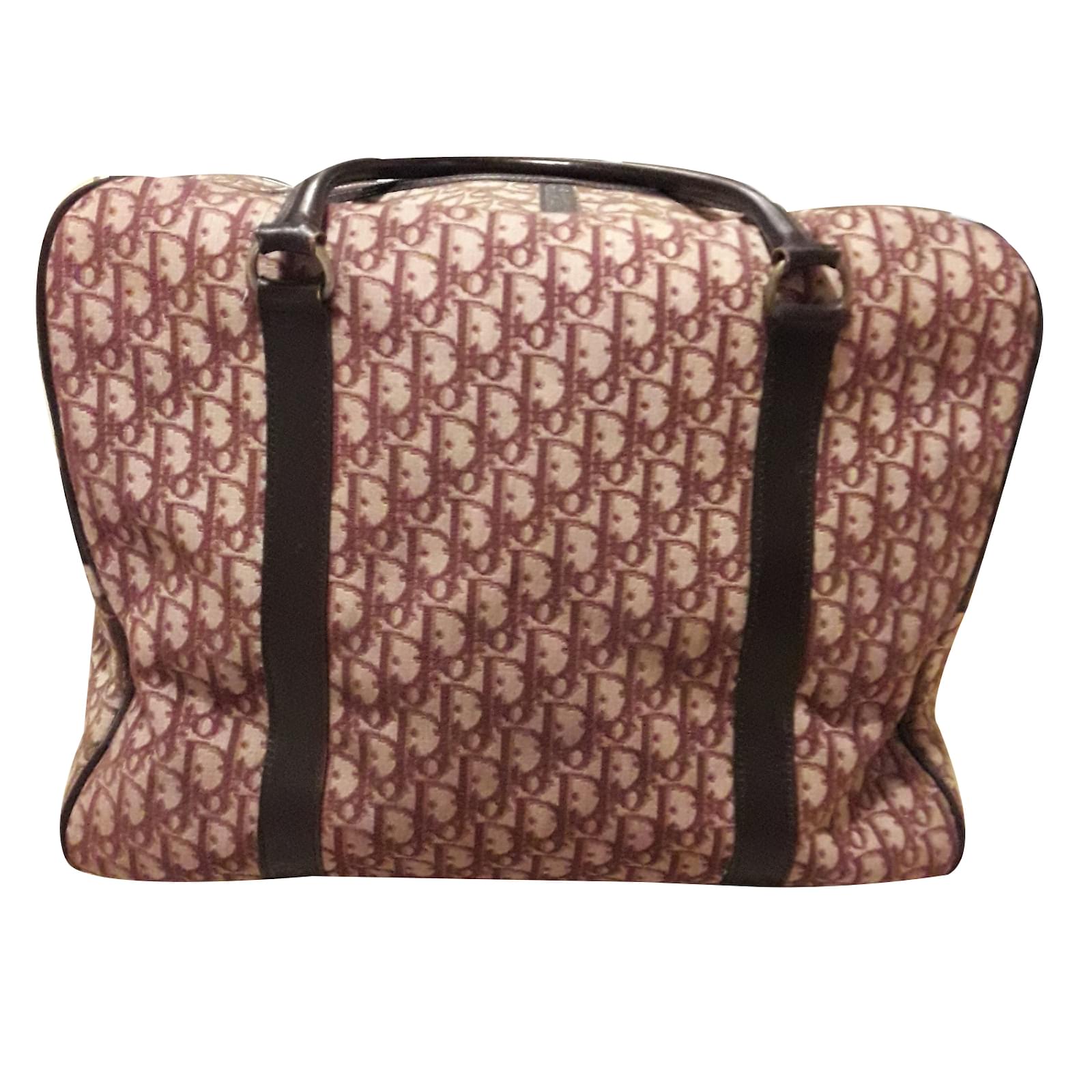 Dior Travel bag Brown Cloth ref.32778 - Joli Closet