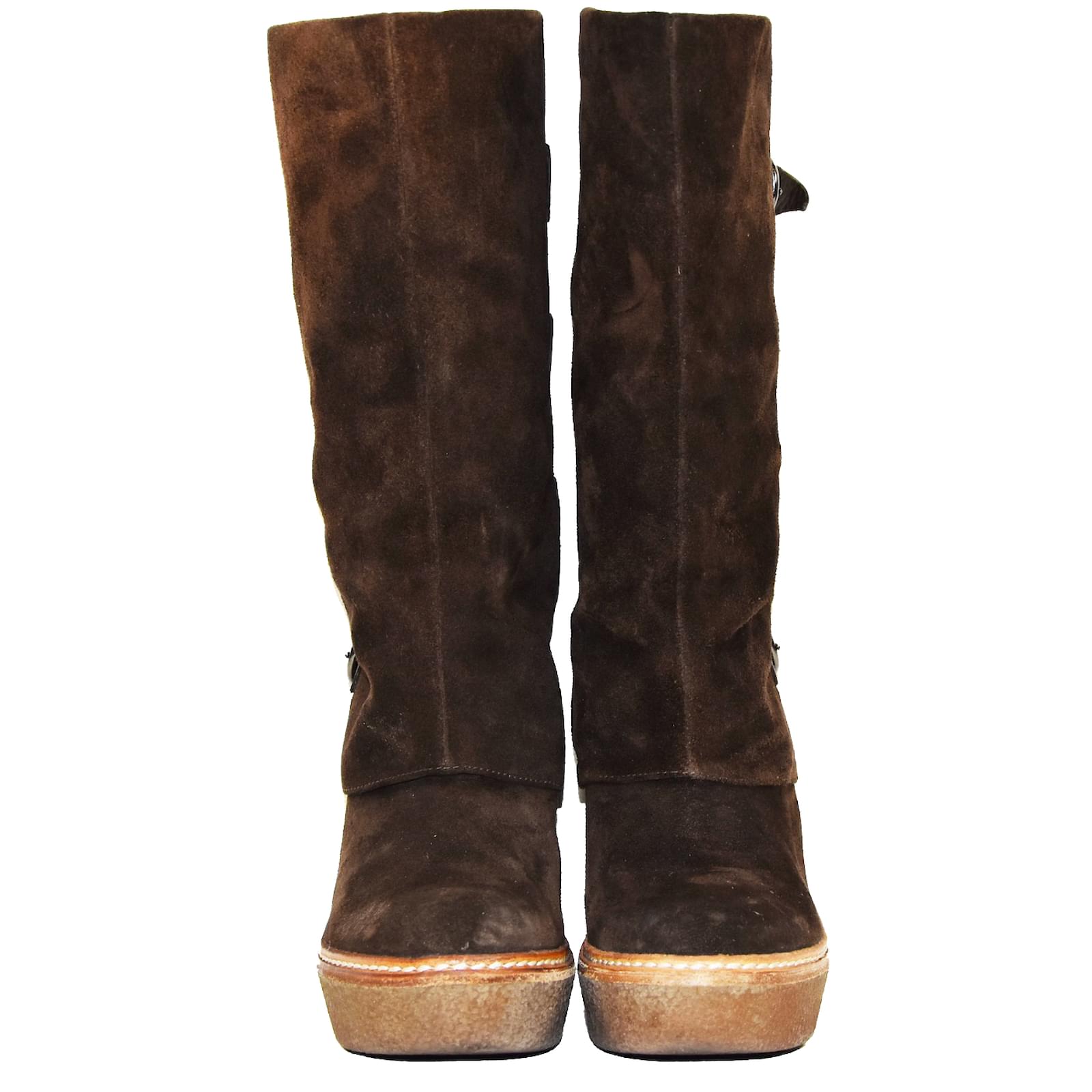 Ash BOTTES COMPENSEES Daim Marron ref.33324 - Joli Closet