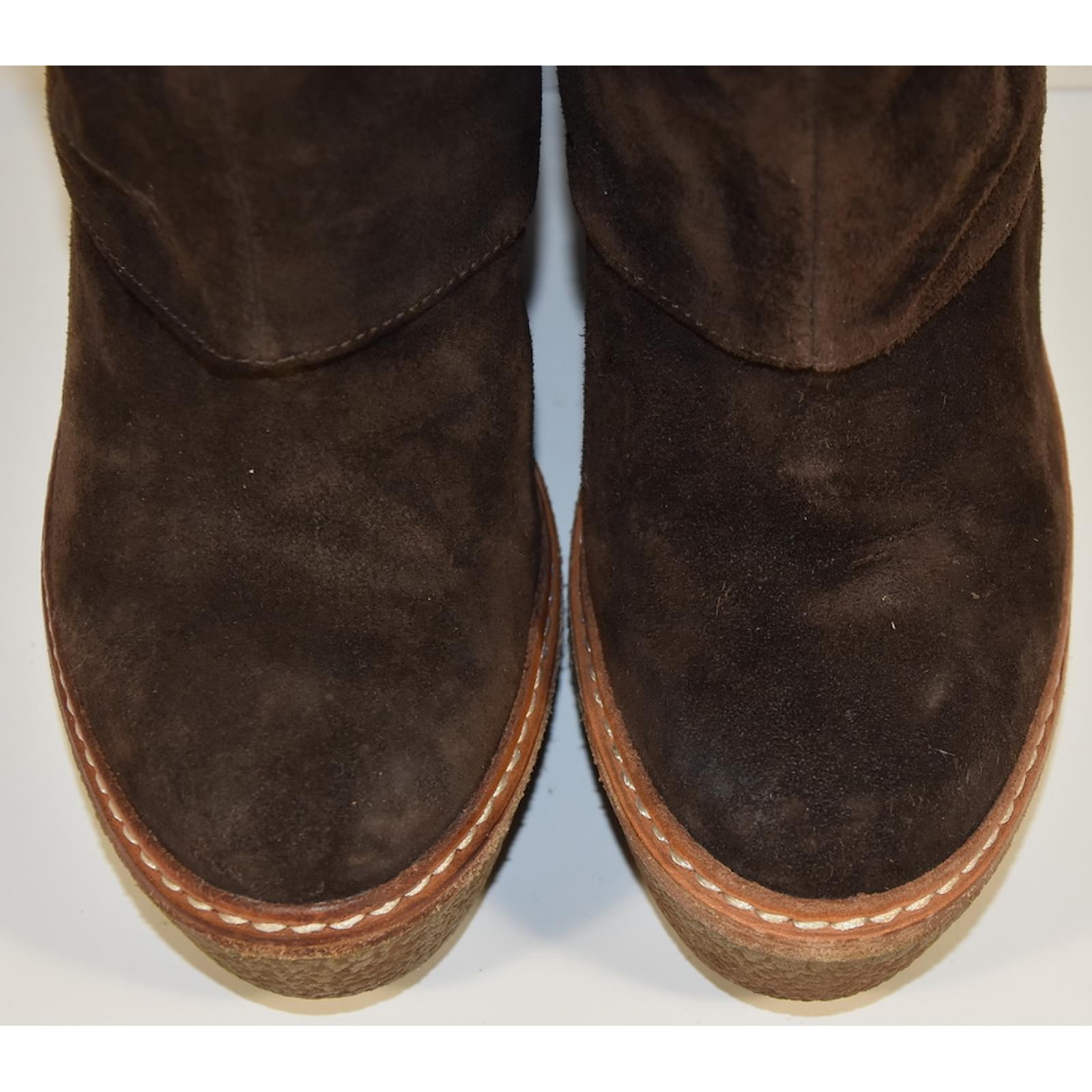 Ash BOTTES COMPENSEES Daim Marron ref.33324 - Joli Closet