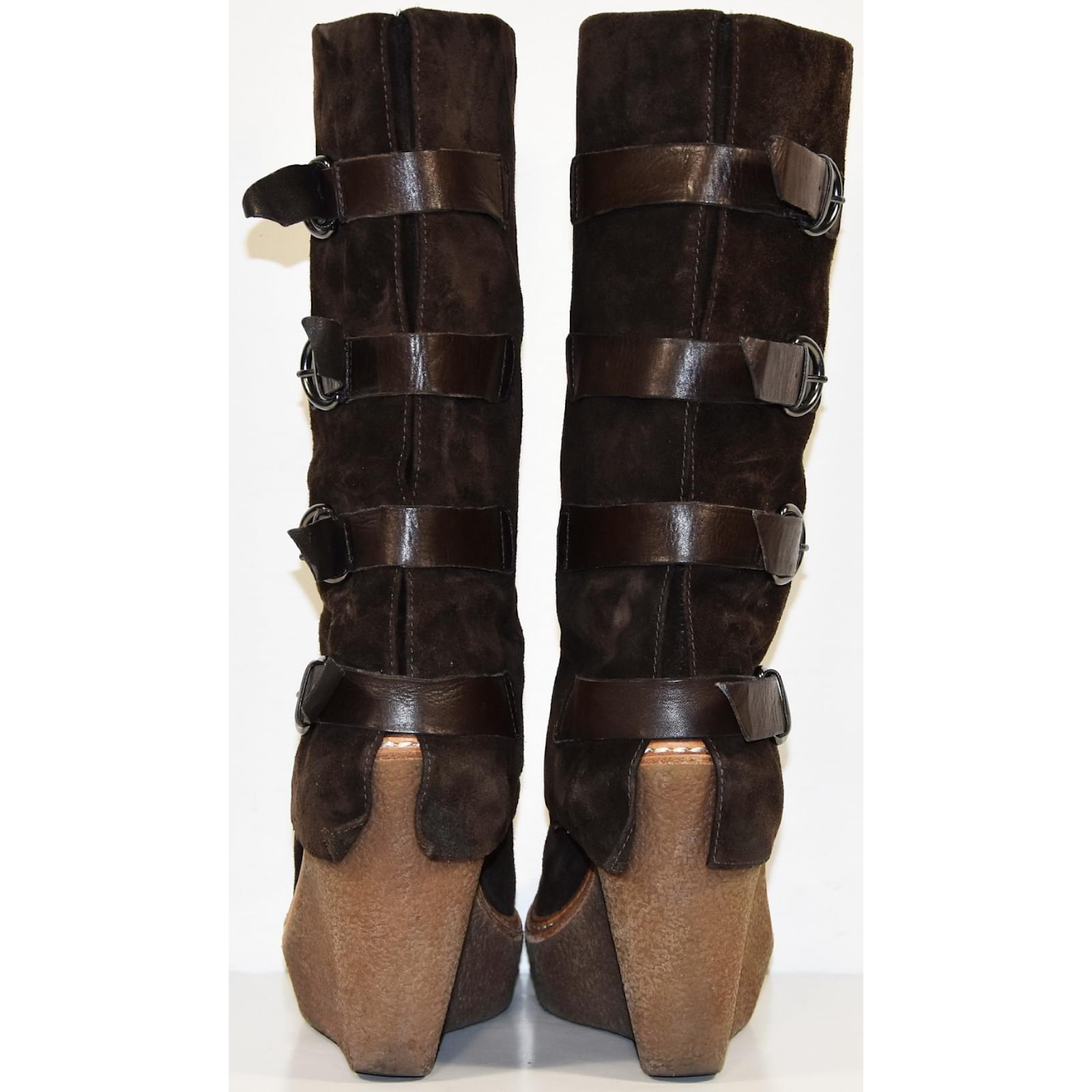 Ash BOTTES COMPENSEES Daim Marron ref.33324 - Joli Closet
