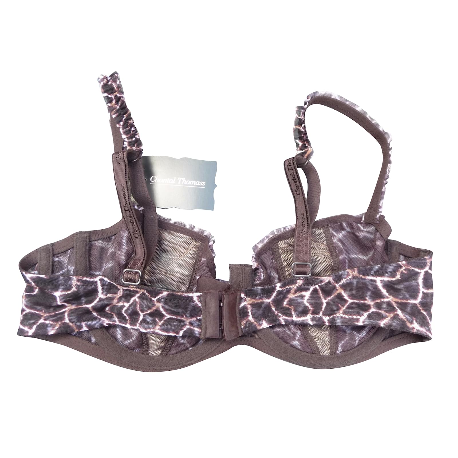 Chantal Thomass Bra with braces - 90 E Brown Polyamide ref.39451 - Joli ...