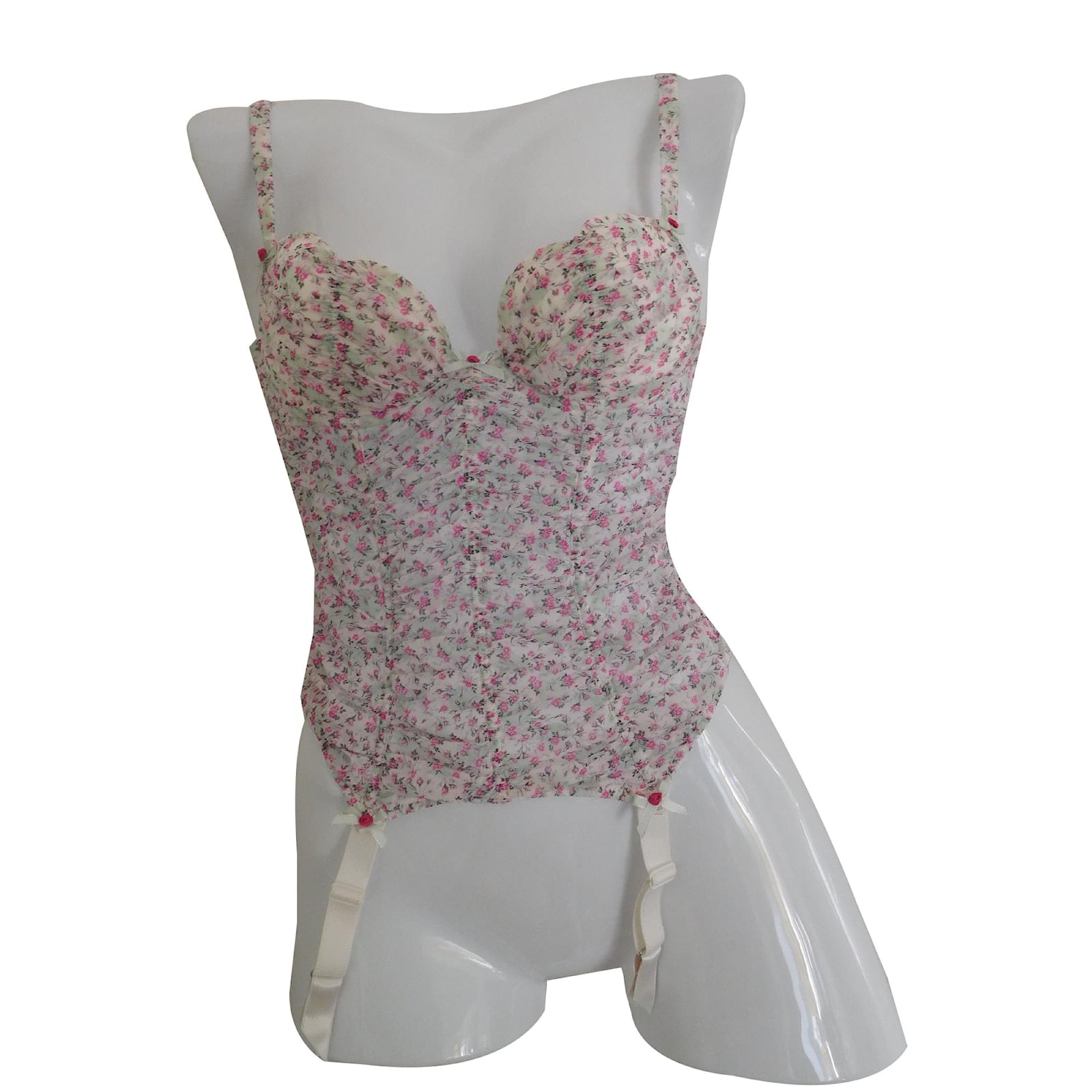 guêpière Chantal Thomass - 85 B Polyamide Blanc ref.39649 - Joli Closet