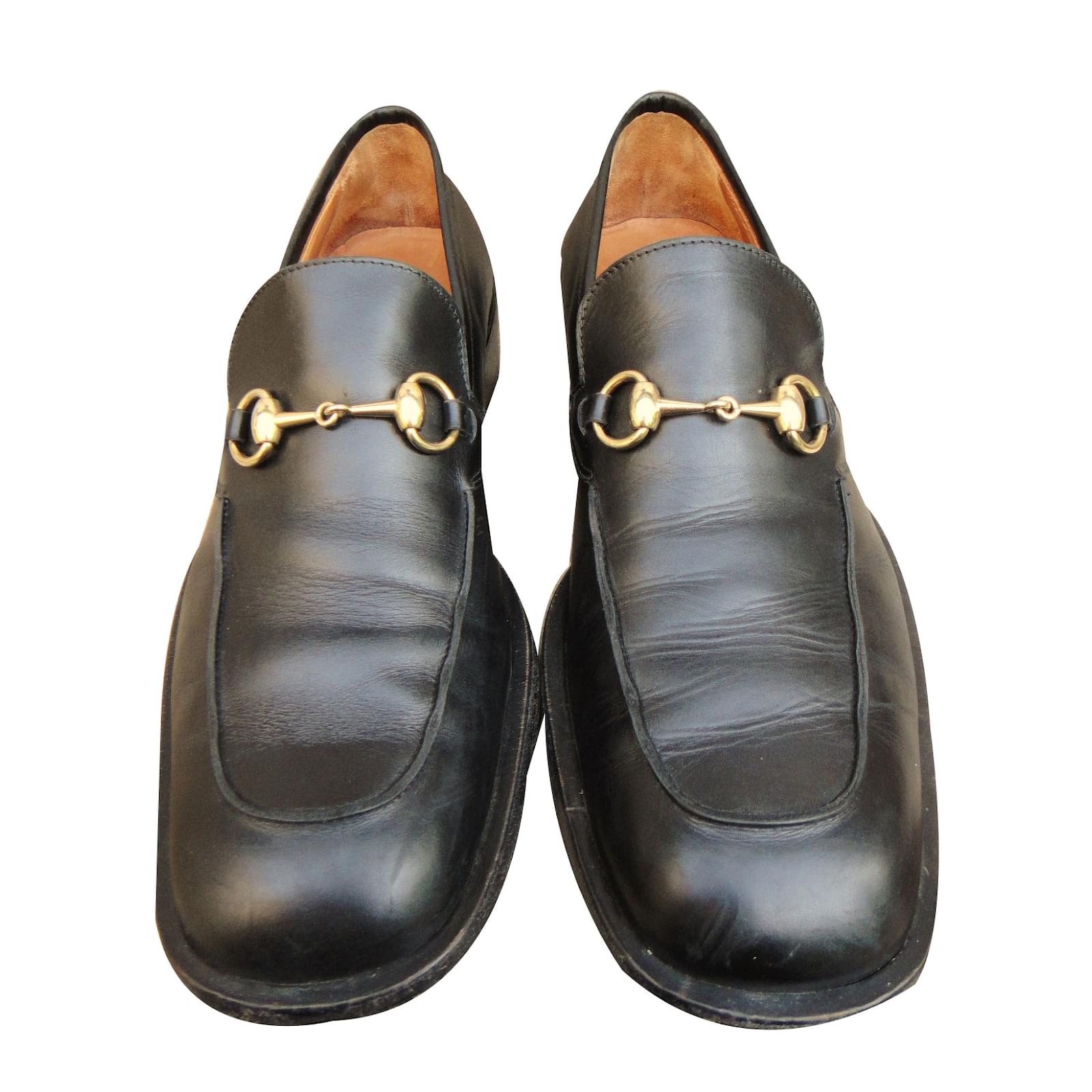 Gucci Mocassins homme Cuir Noir ref.40244 - Joli Closet