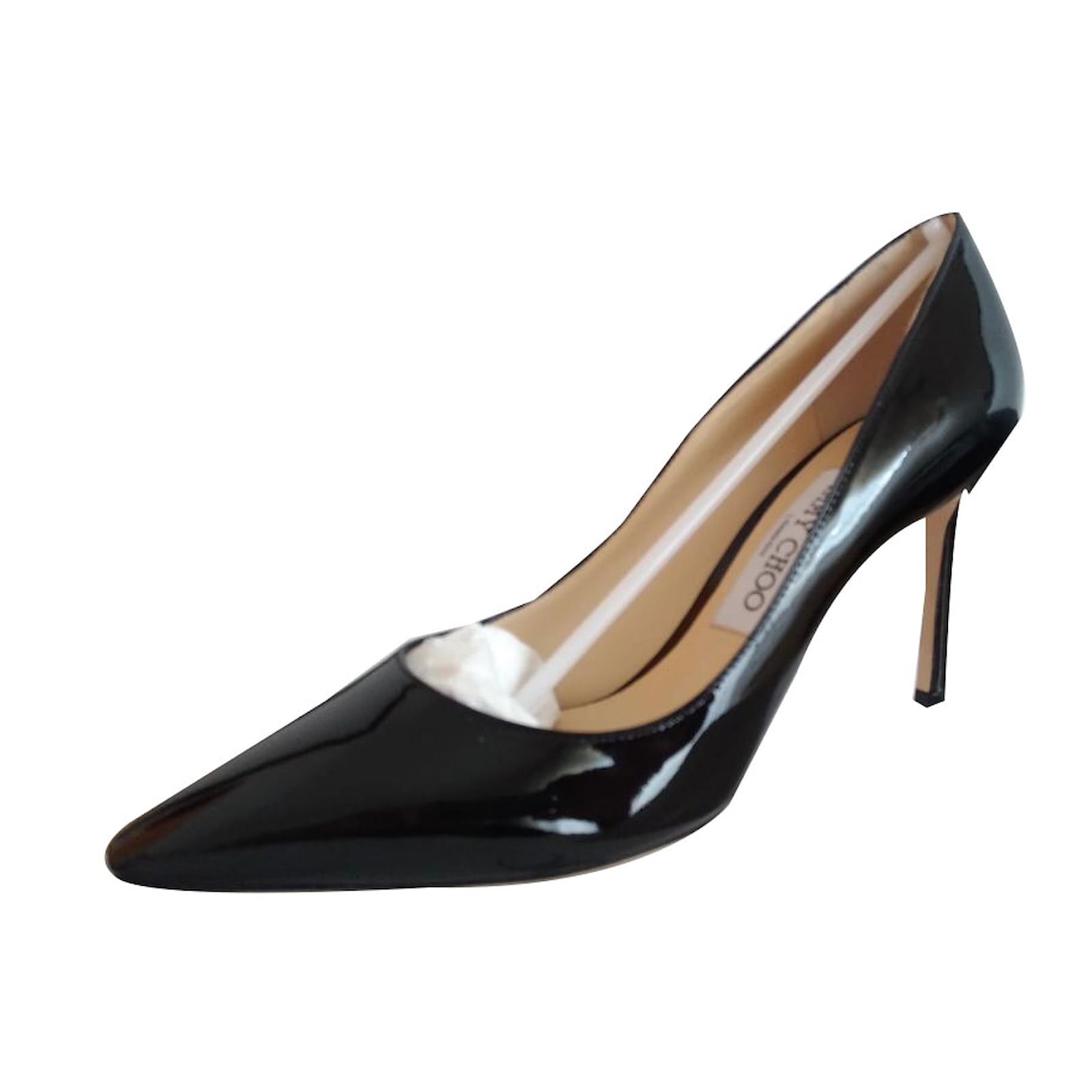 Jimmy Choo Romy Black Patent leather ref.40705 - Joli Closet