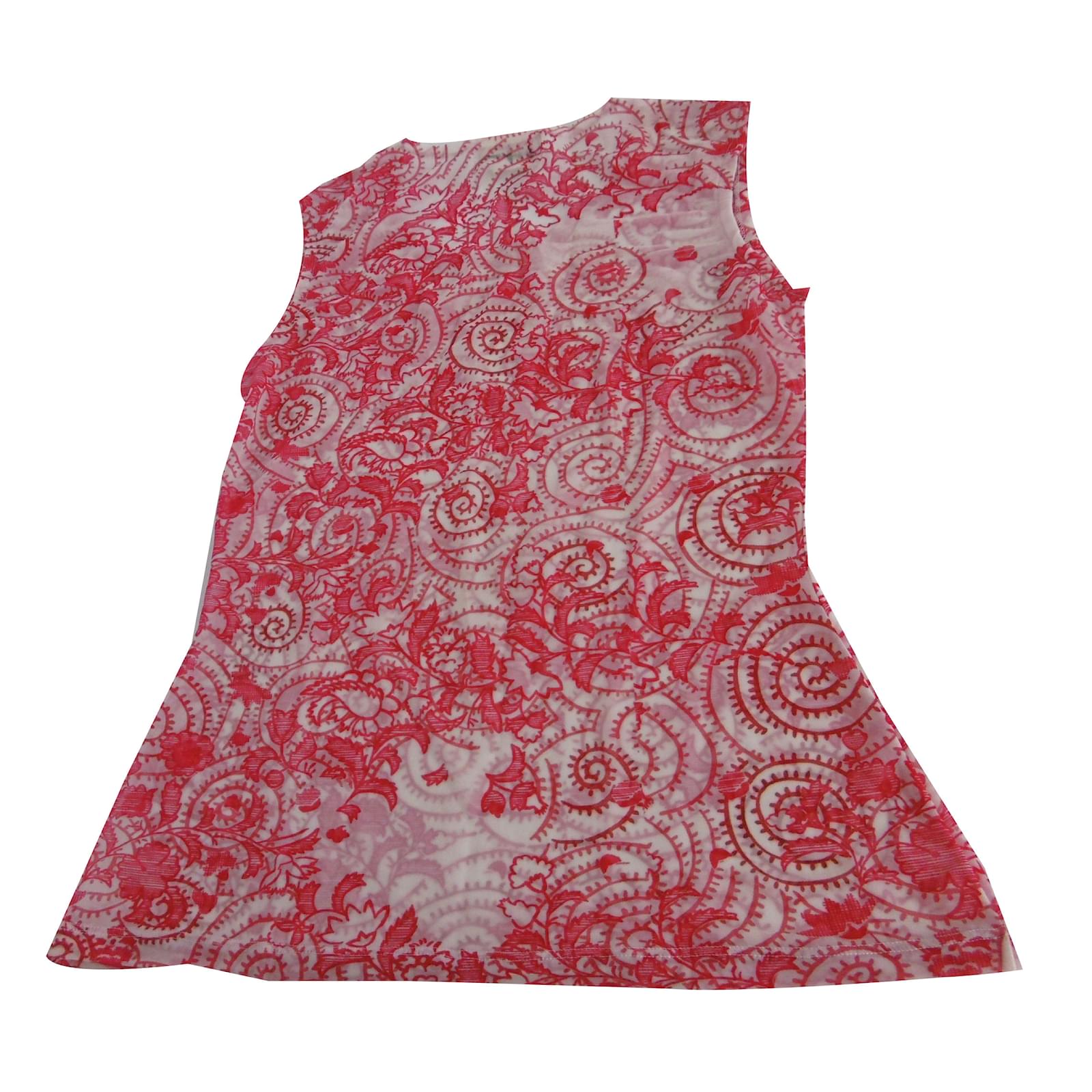 Yohji Yamamoto Floral Paisley Sheer Top White Nylon ref.42517 - Joli Closet