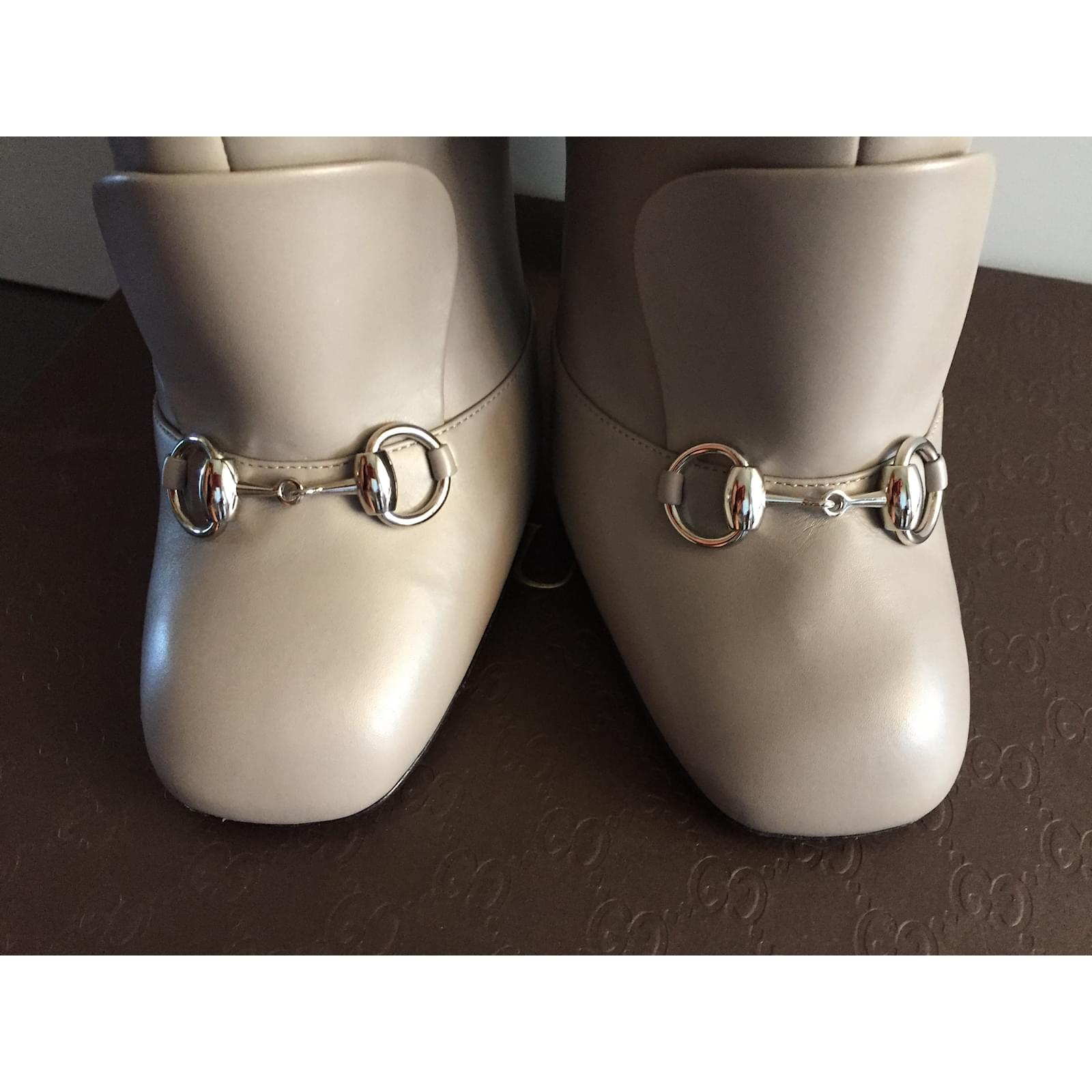Gucci marmont boots Grey Leather ref.42681 - Joli Closet
