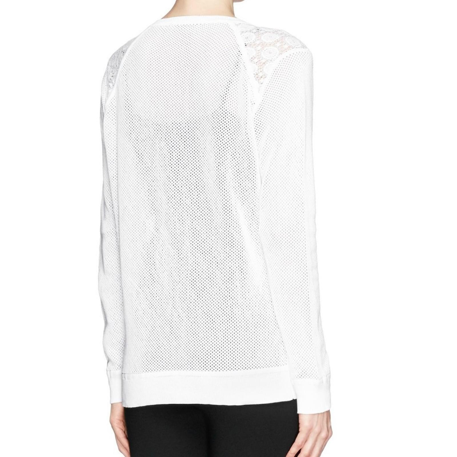 Sandro Knitwear White Cotton ref.44427 - Joli Closet