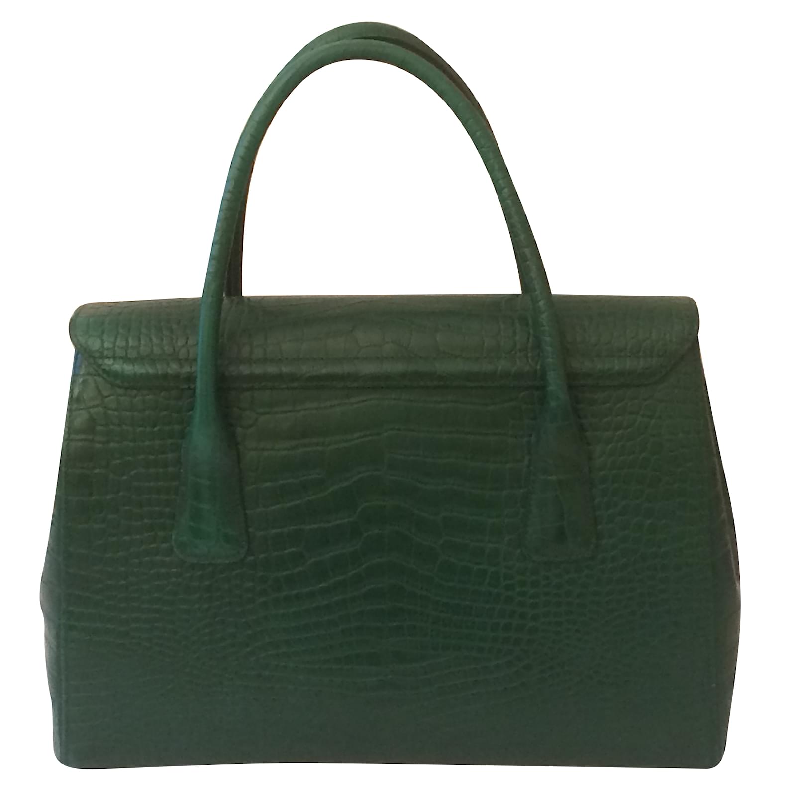 Le Tanneur Sac à main Cuir Vert ref.45250 - Joli Closet