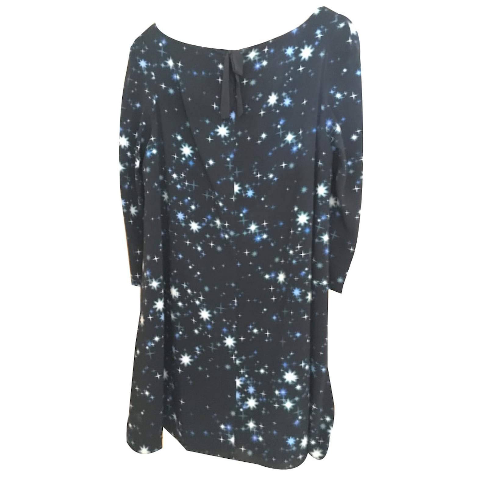 Claudie Pierlot Robe Polyester Bleu Marine Ref 46500 Joli Closet