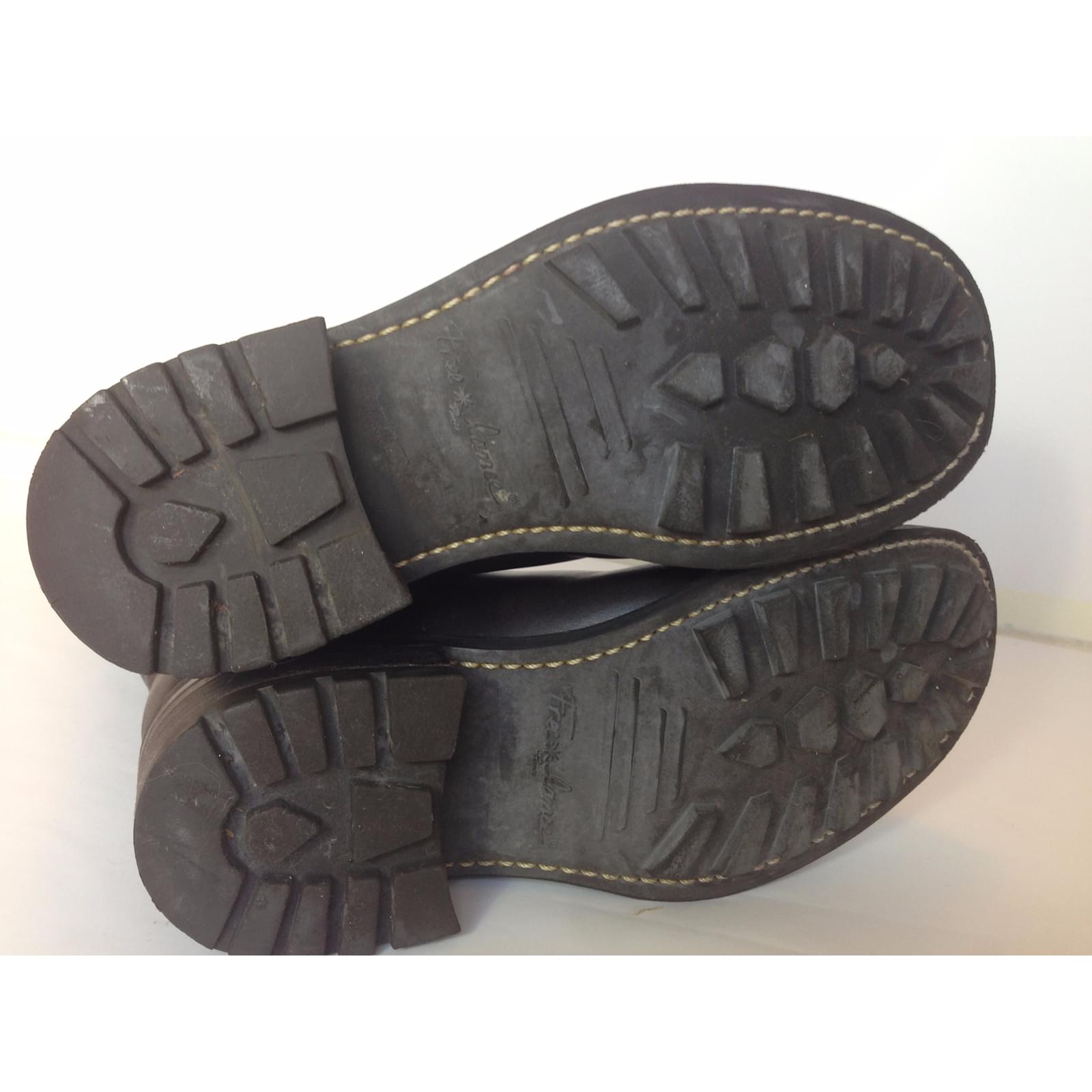 Free Lance geronimo biker boots Cuir Marron ref.48751 - Joli Closet