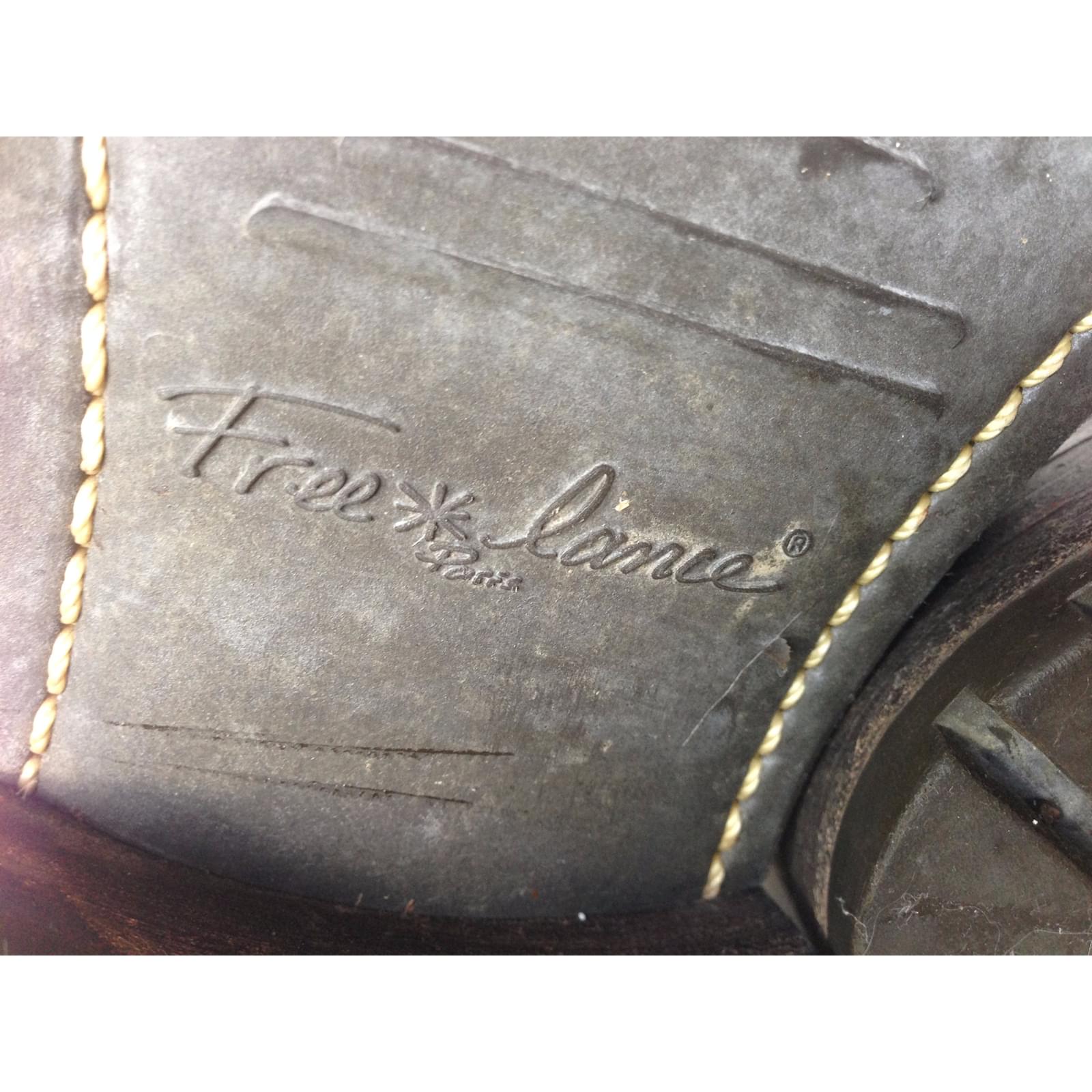 Free Lance geronimo biker boots Cuir Marron ref.48751 - Joli Closet