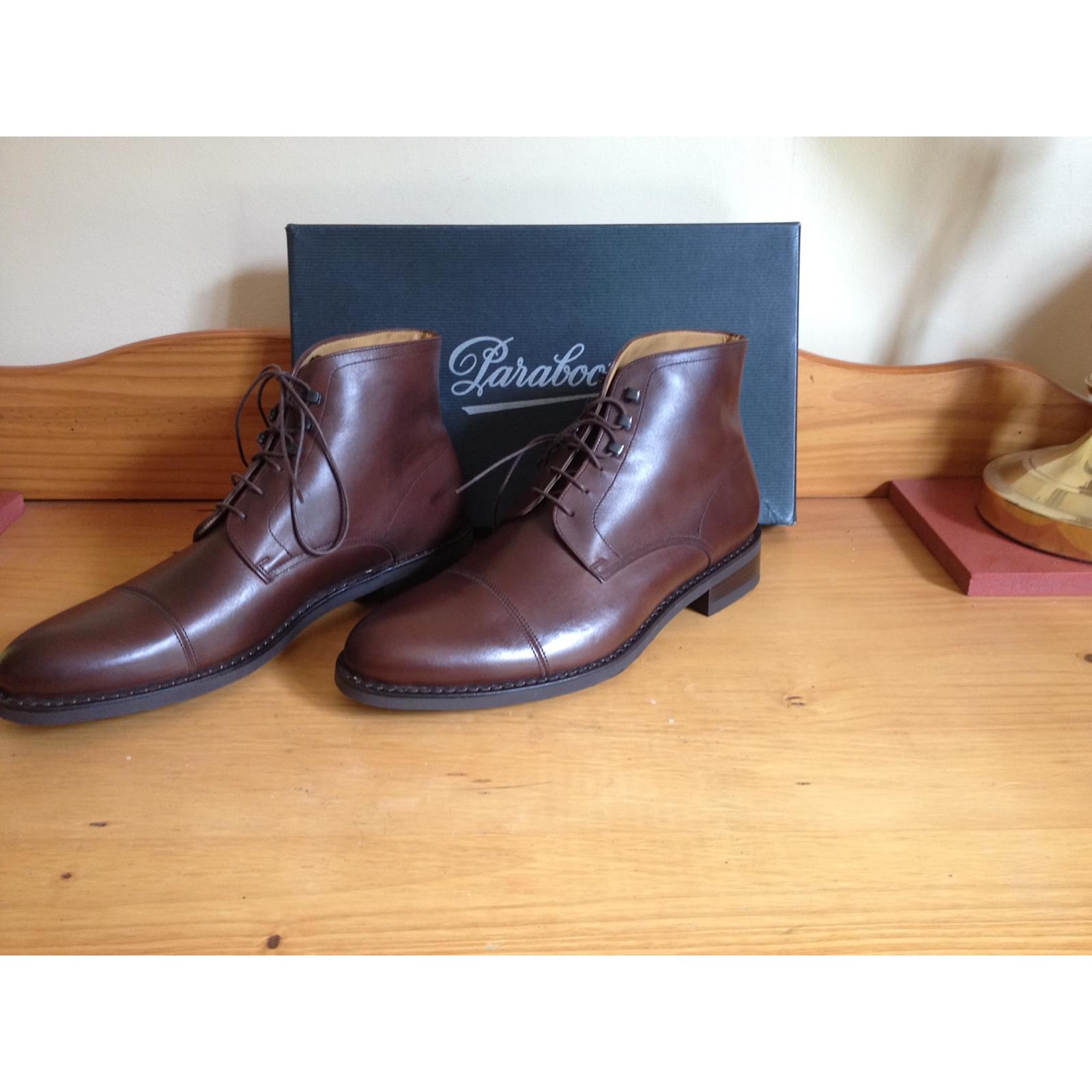 Paraboot Bottes Cuir Marron ref.49179 - Joli Closet