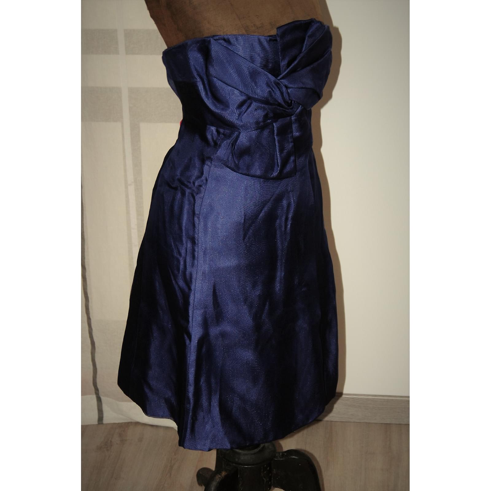 Robes Coast Robes Soie Bleu,Bleu Marine ref.49740 - Joli Closet