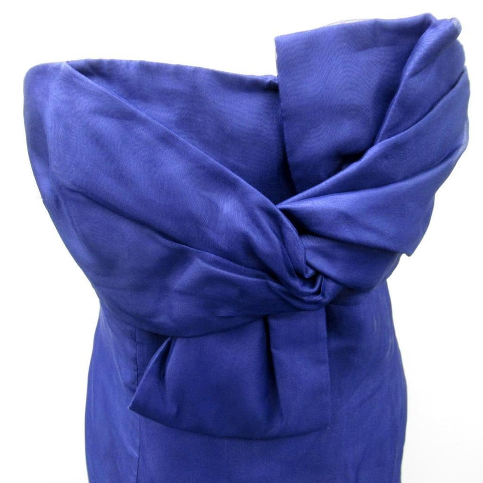 Robes Coast Robes Soie Bleu,Bleu Marine ref.49740 - Joli Closet