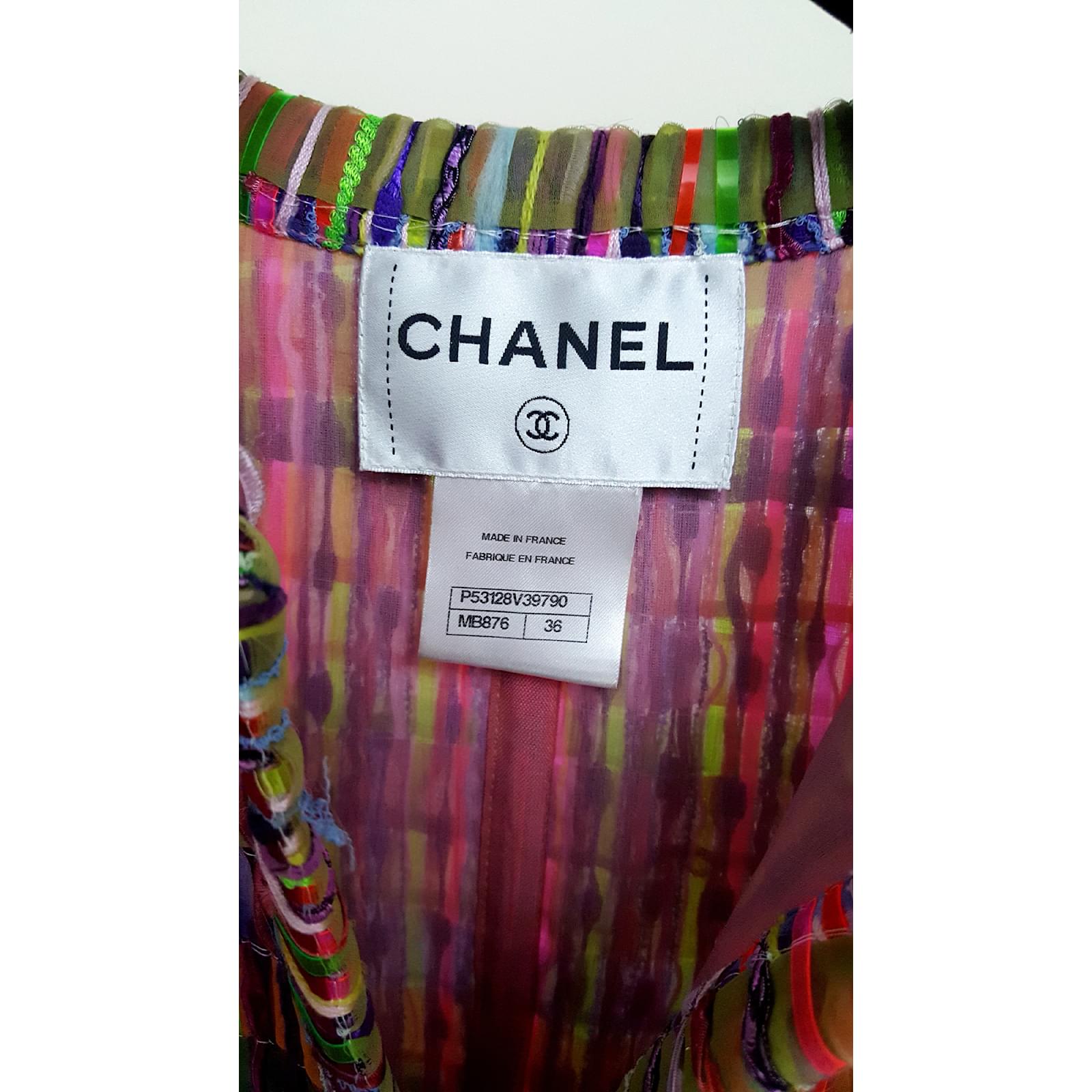 CHANEL 16C Resort 2016 Seoul Collection Embellished Tweed Jacket Pink ...