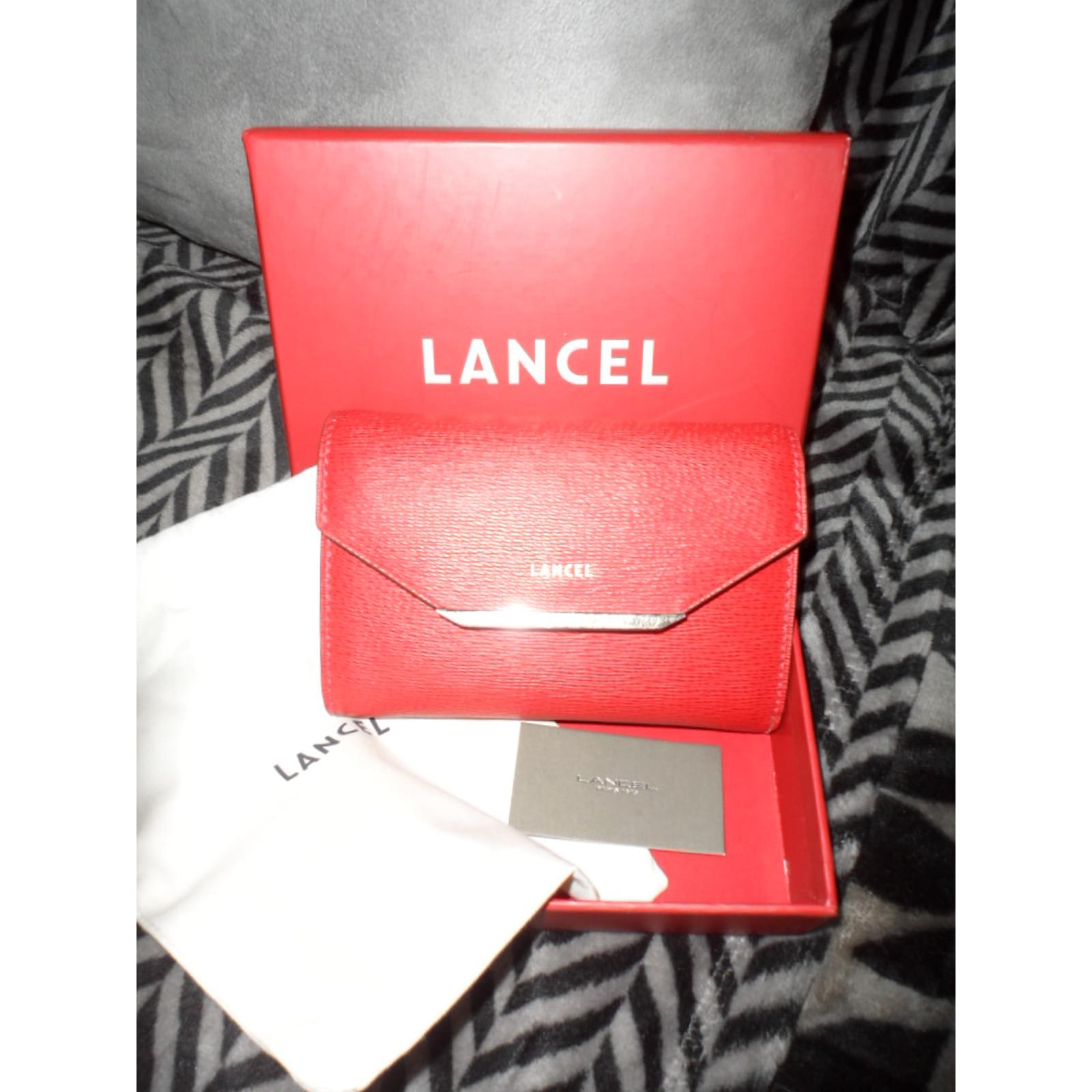 Lancel Wallet Red Leather ref.50312 - Joli Closet