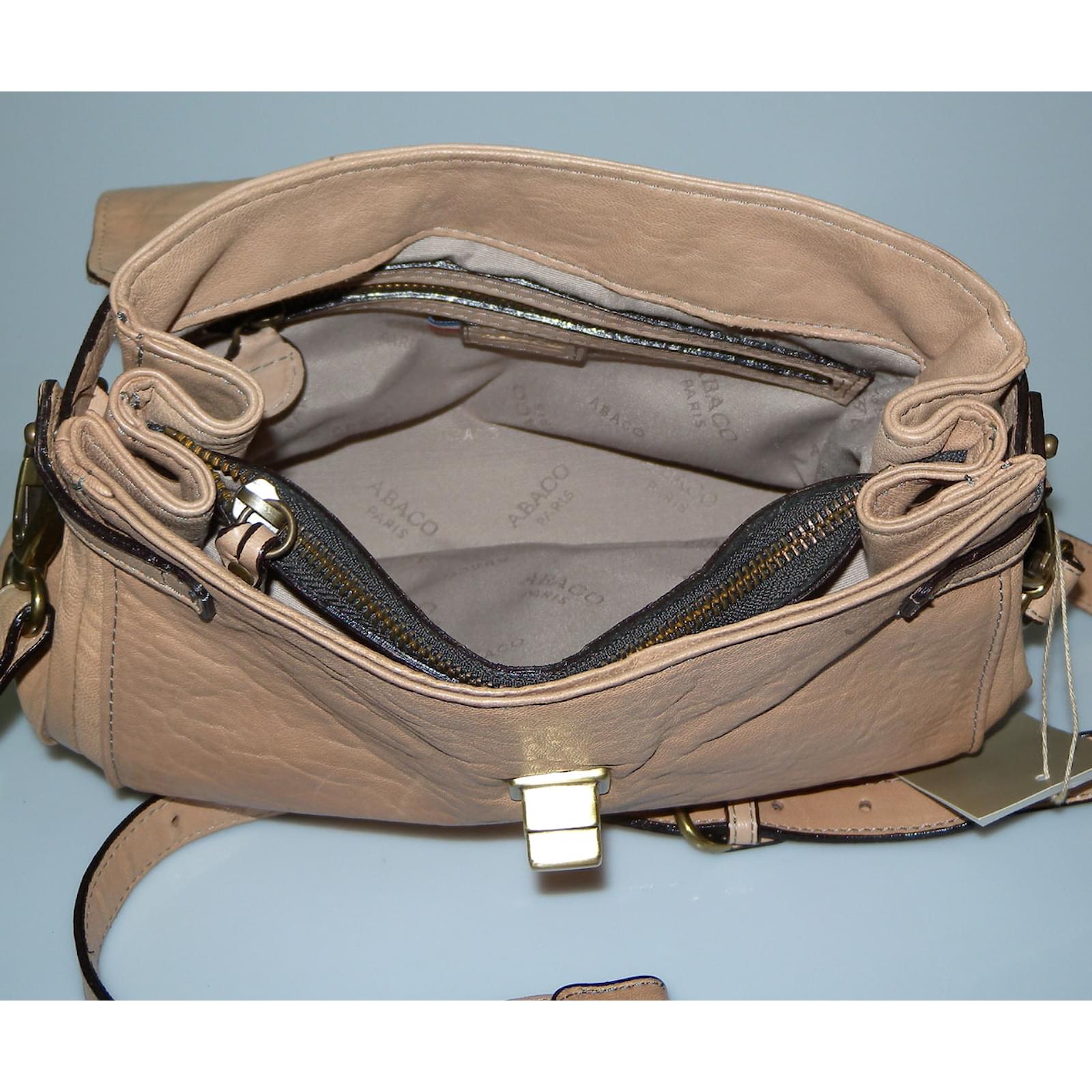 Abaco Handbags Peach Leather ref.50572 - Joli Closet