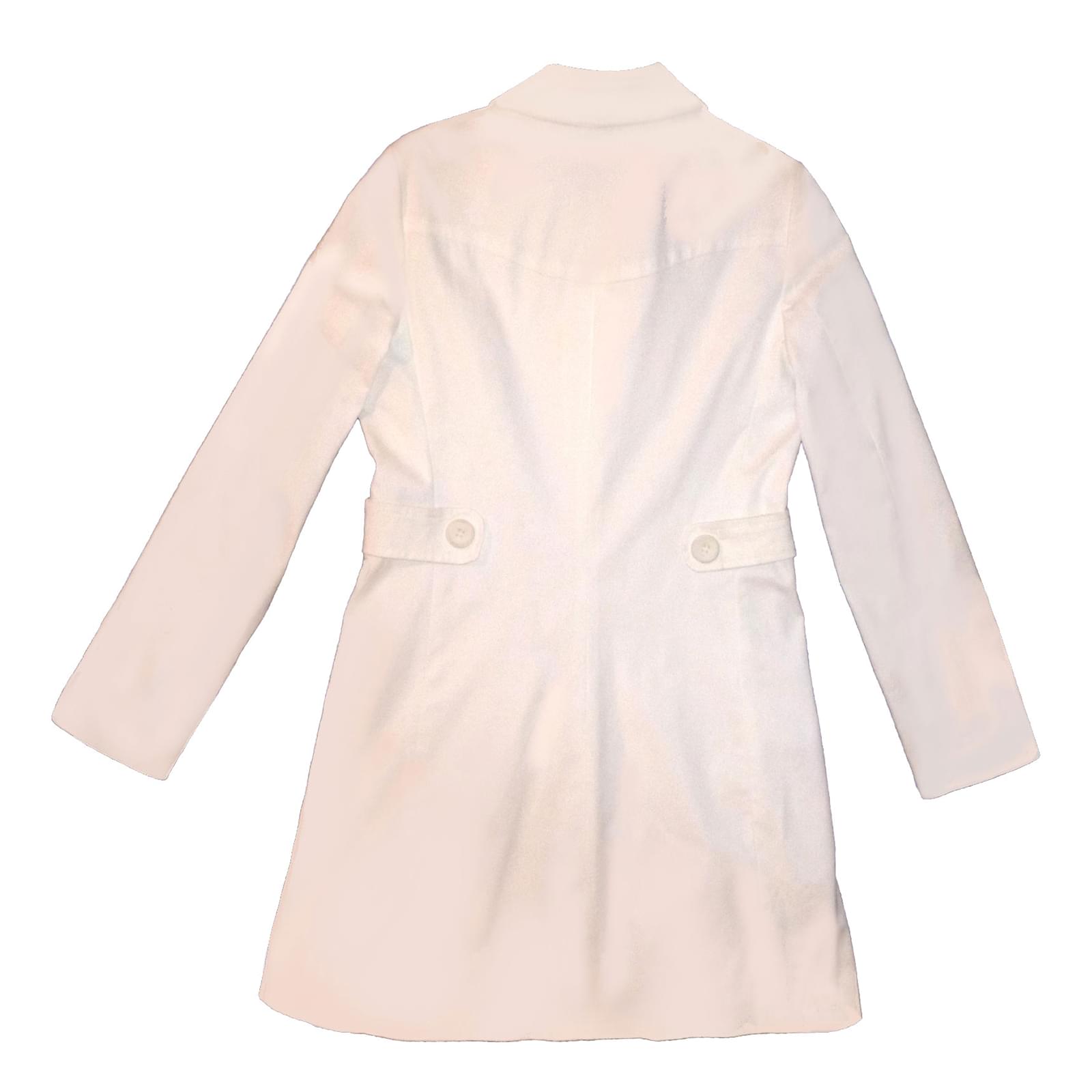 Maje Jackets White Cotton ref.52424 - Joli Closet