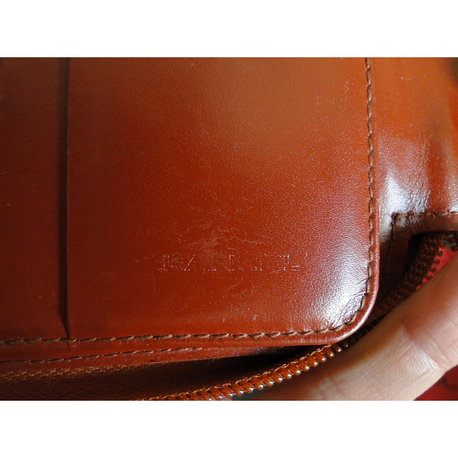 Lancel Wallets Red Orange Leather ref.55523 - Joli Closet