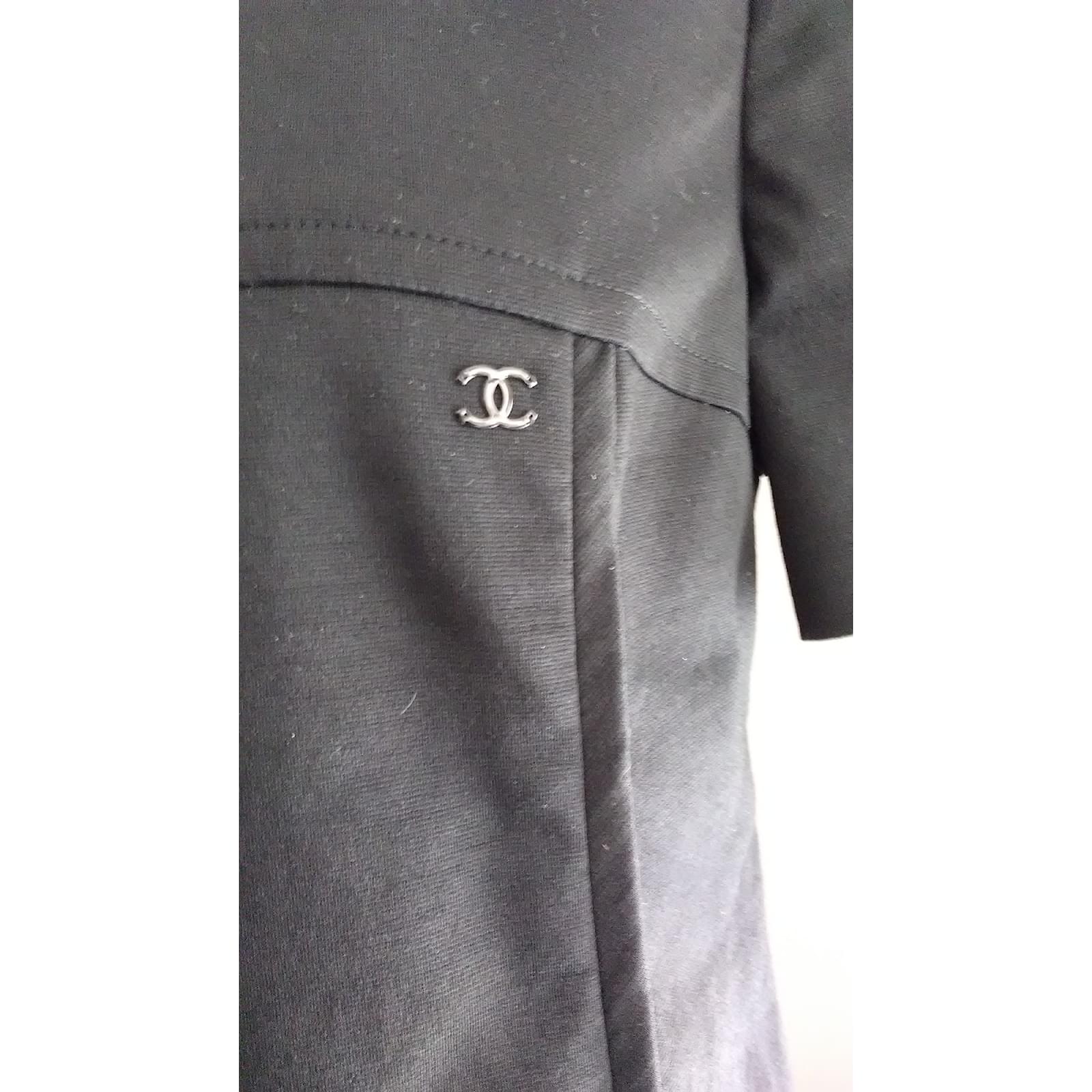 Chanel uniforme Laine Elasthane Polyamide Noir ref.55825 - Joli Closet