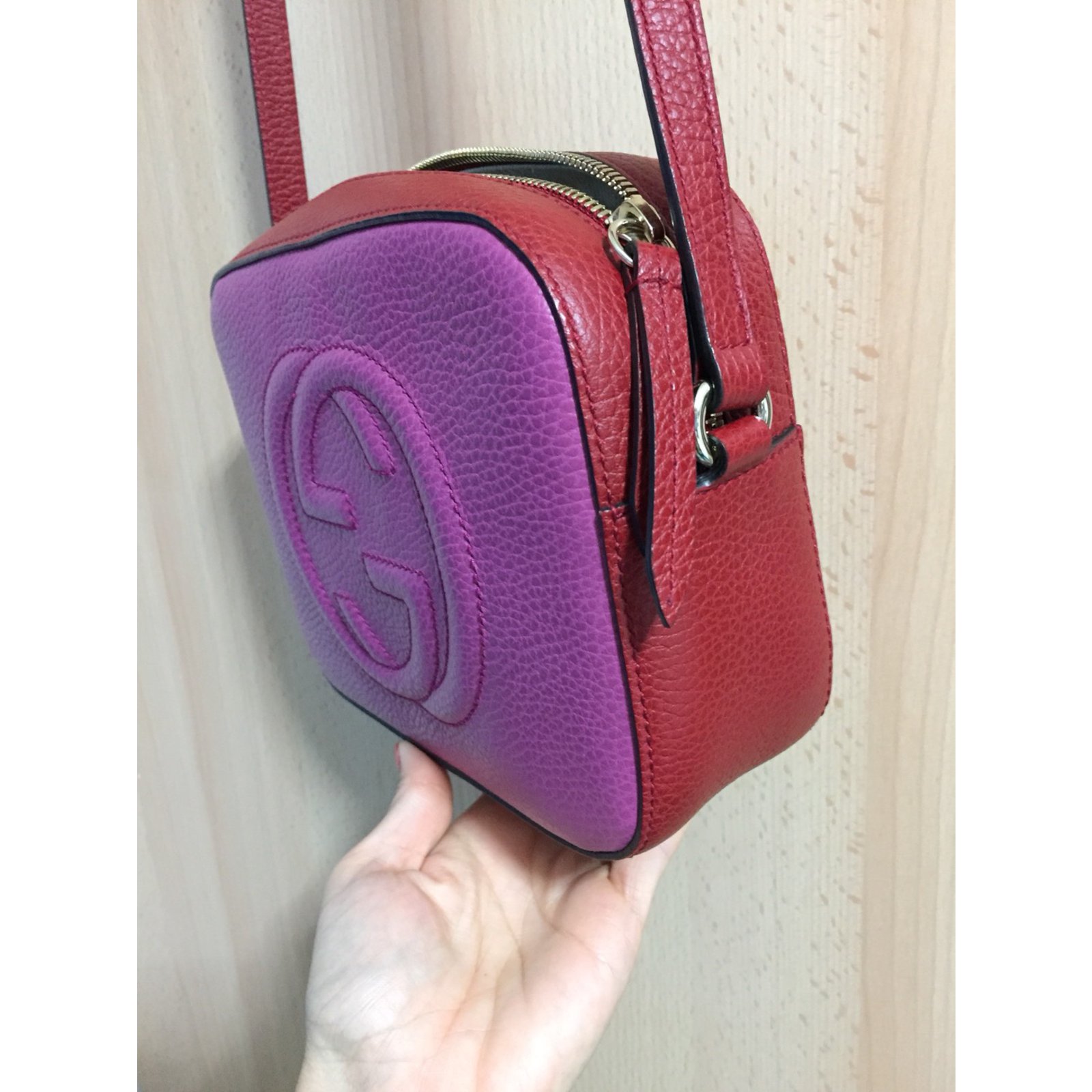 gucci soho new bag double color Pink Leather ref.56897 - Joli Closet