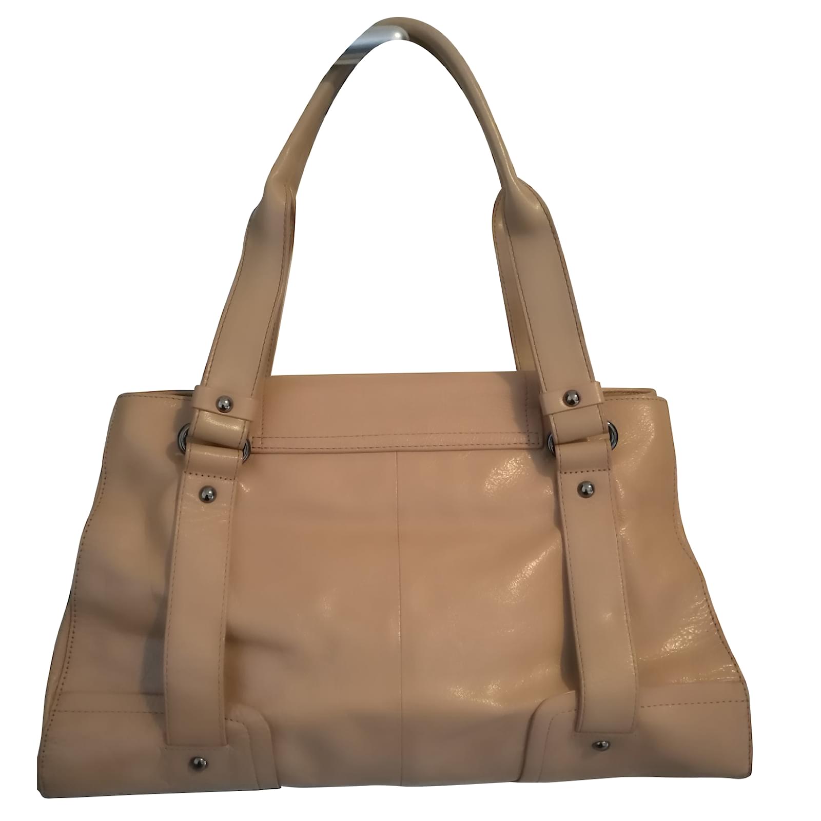 Kenneth Cole Handbags Beige Leather ref.56964 - Joli Closet