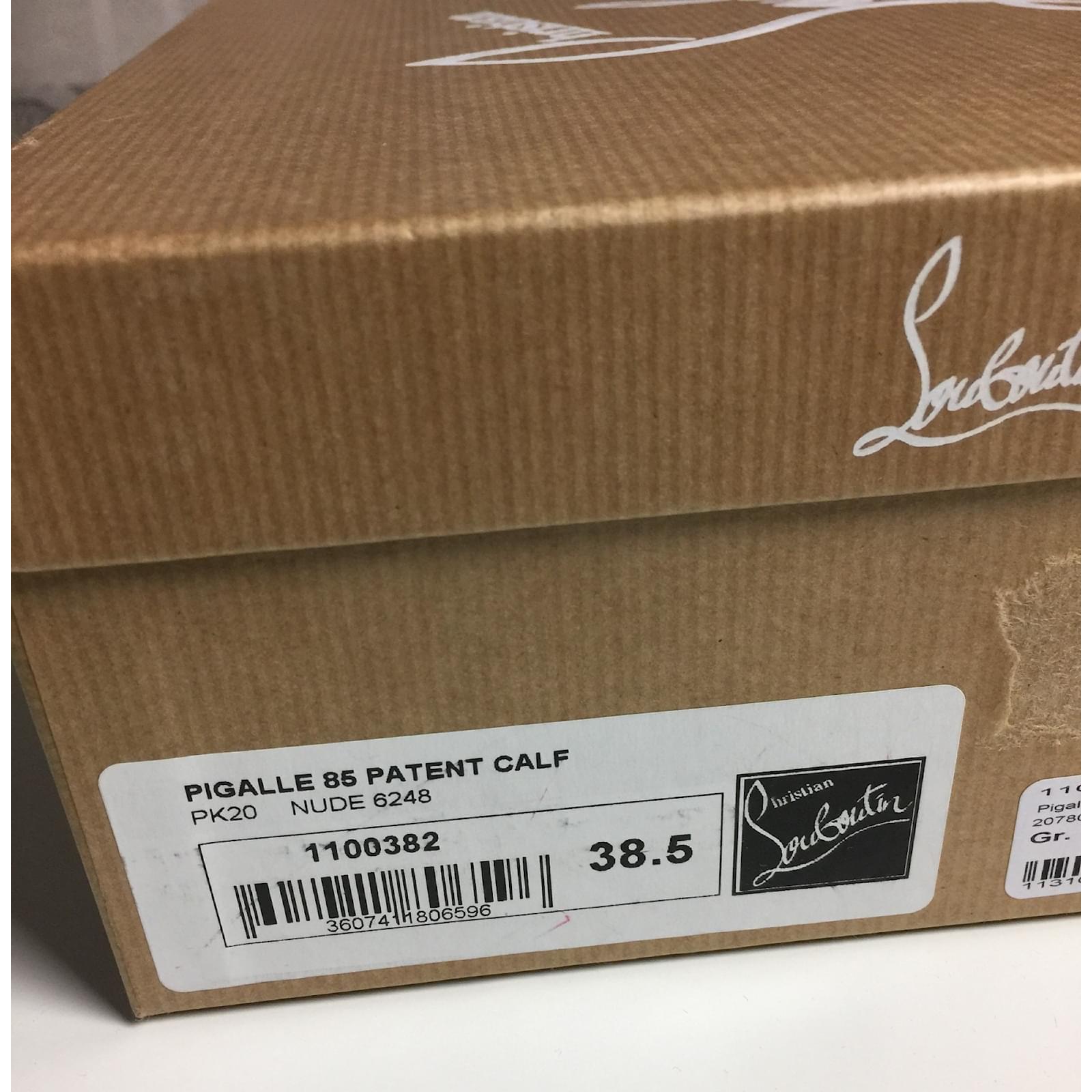 Christian Louboutin Pigalle Nude Patent Leather 85 mm Heels Beige ref ...