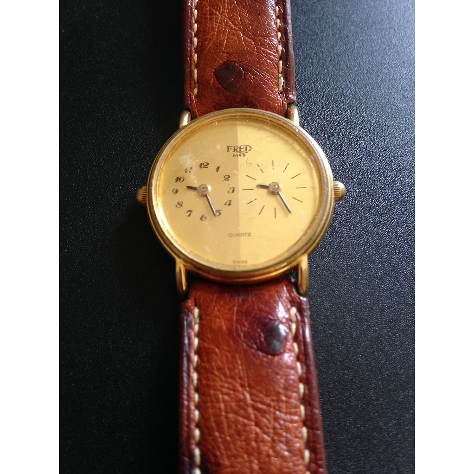 Fred Fine watches Golden Gold-plated ref.62054 - Joli Closet