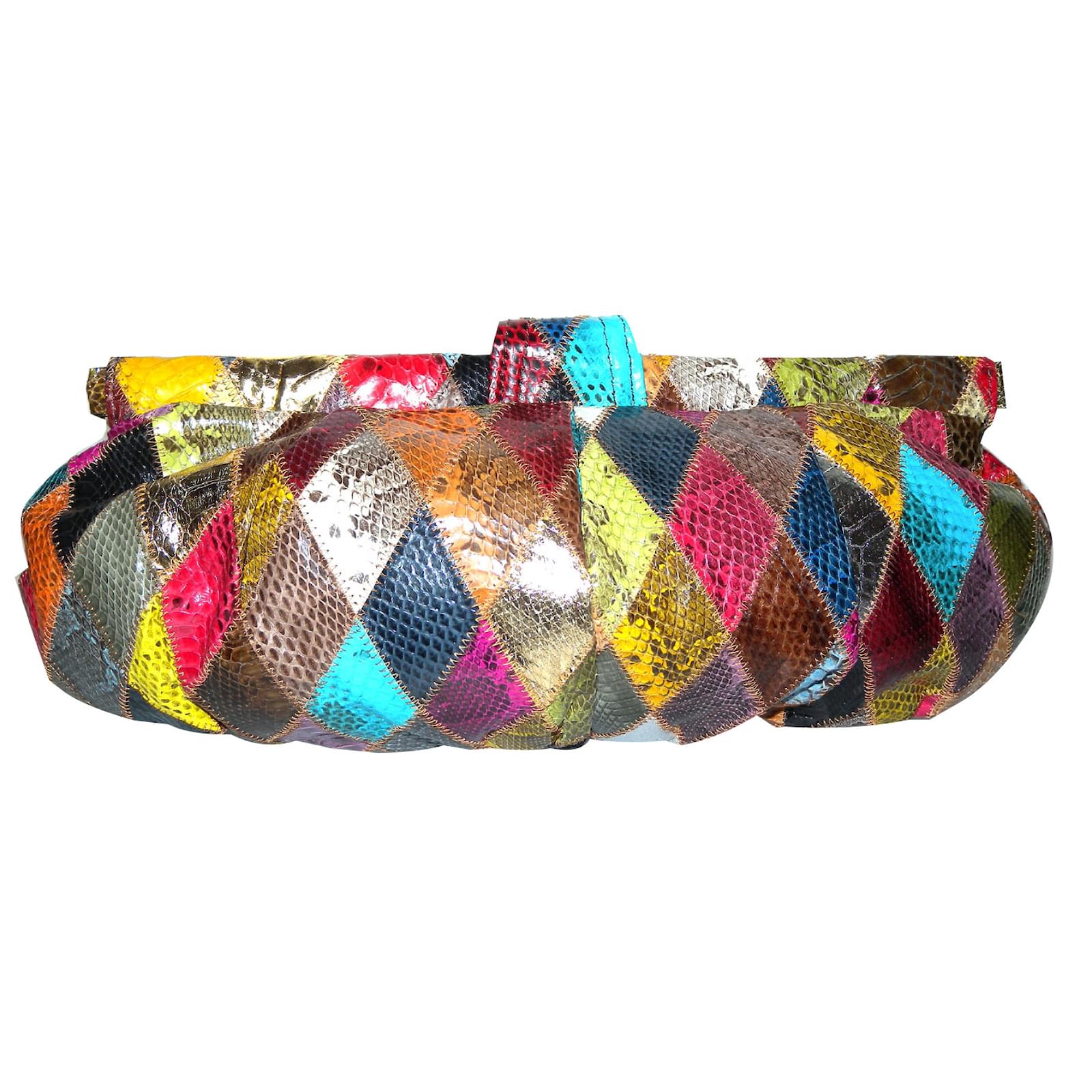 Abaco Clutch bags Multiple colors Python ref.62394 - Joli Closet