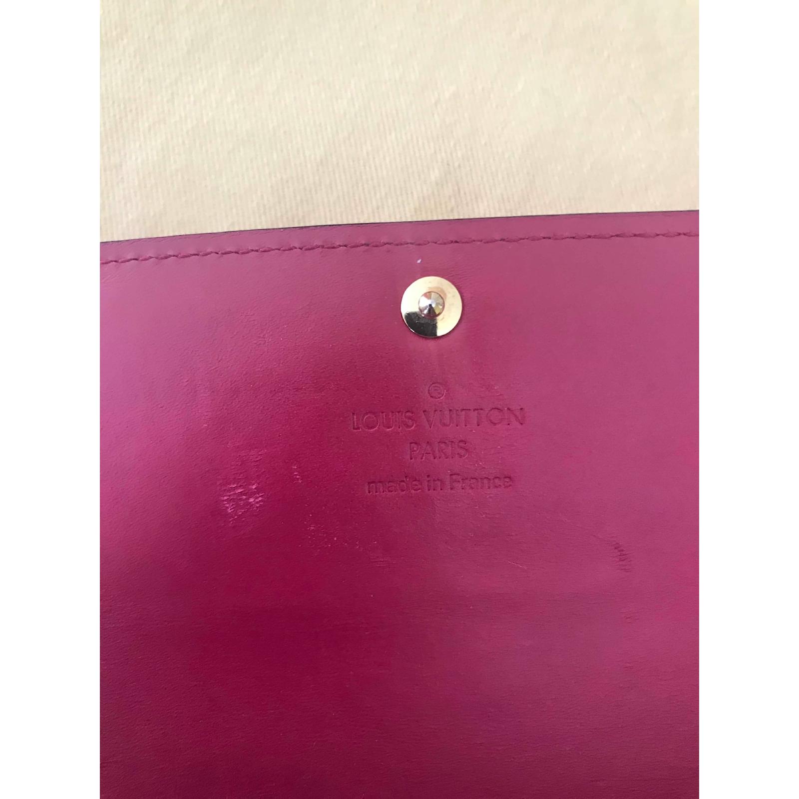 Sarah Louis Vuitton Wallets Pink Patent leather ref.62582 - Joli Closet