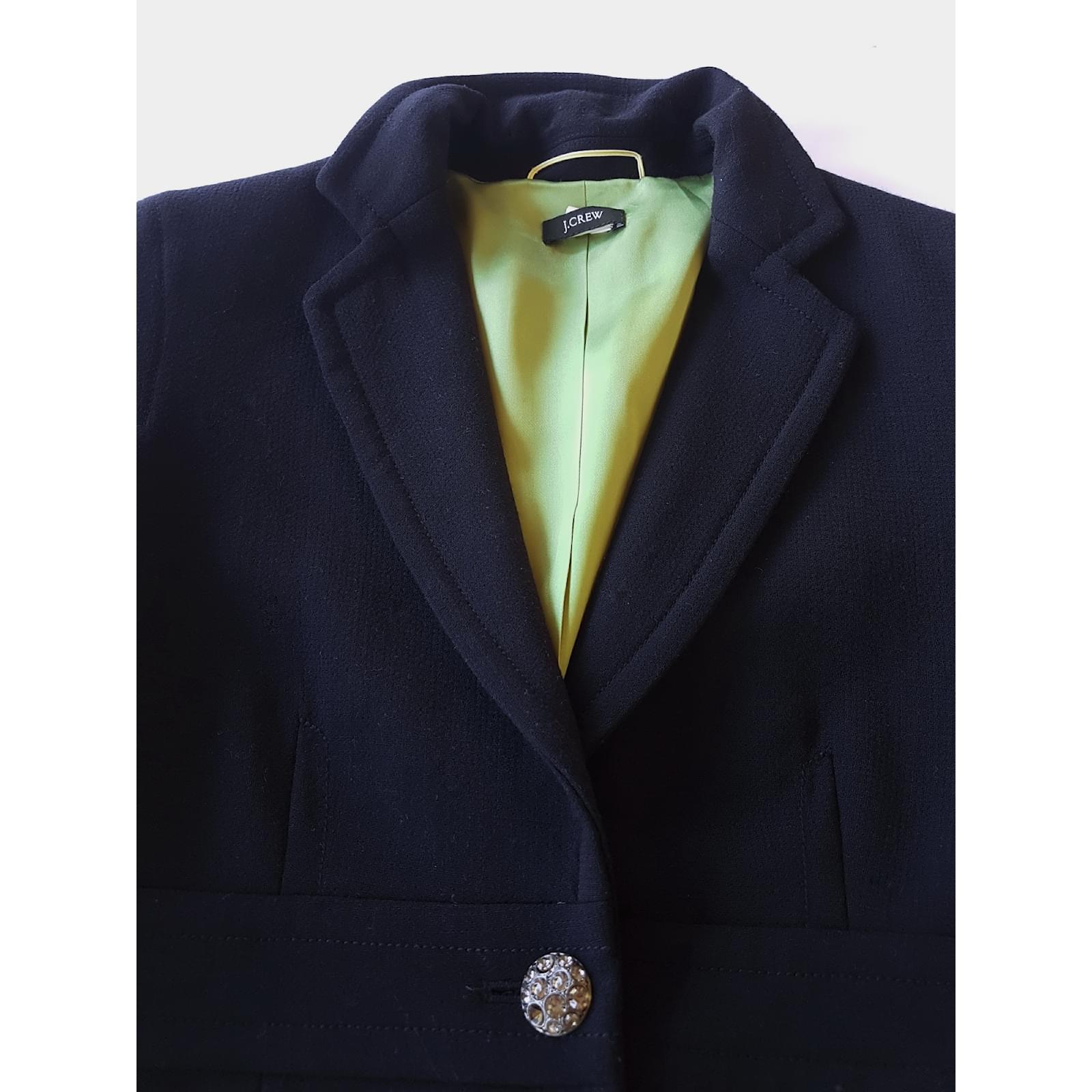 J.Crew Jackets Navy blue Wool ref.62702 - Joli Closet