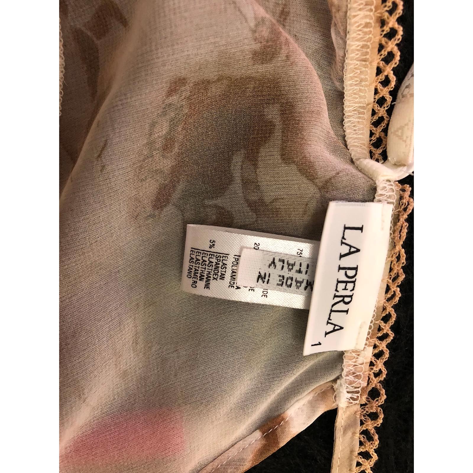 La Perla Tops Beige Silk ref.63575 - Joli Closet