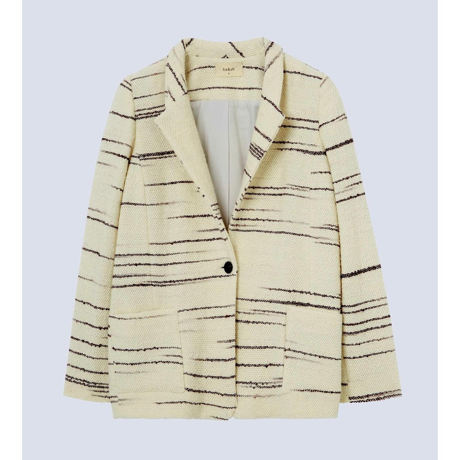 Bash Jackets Cream Wool Acrylic ref.65524 - Joli Closet