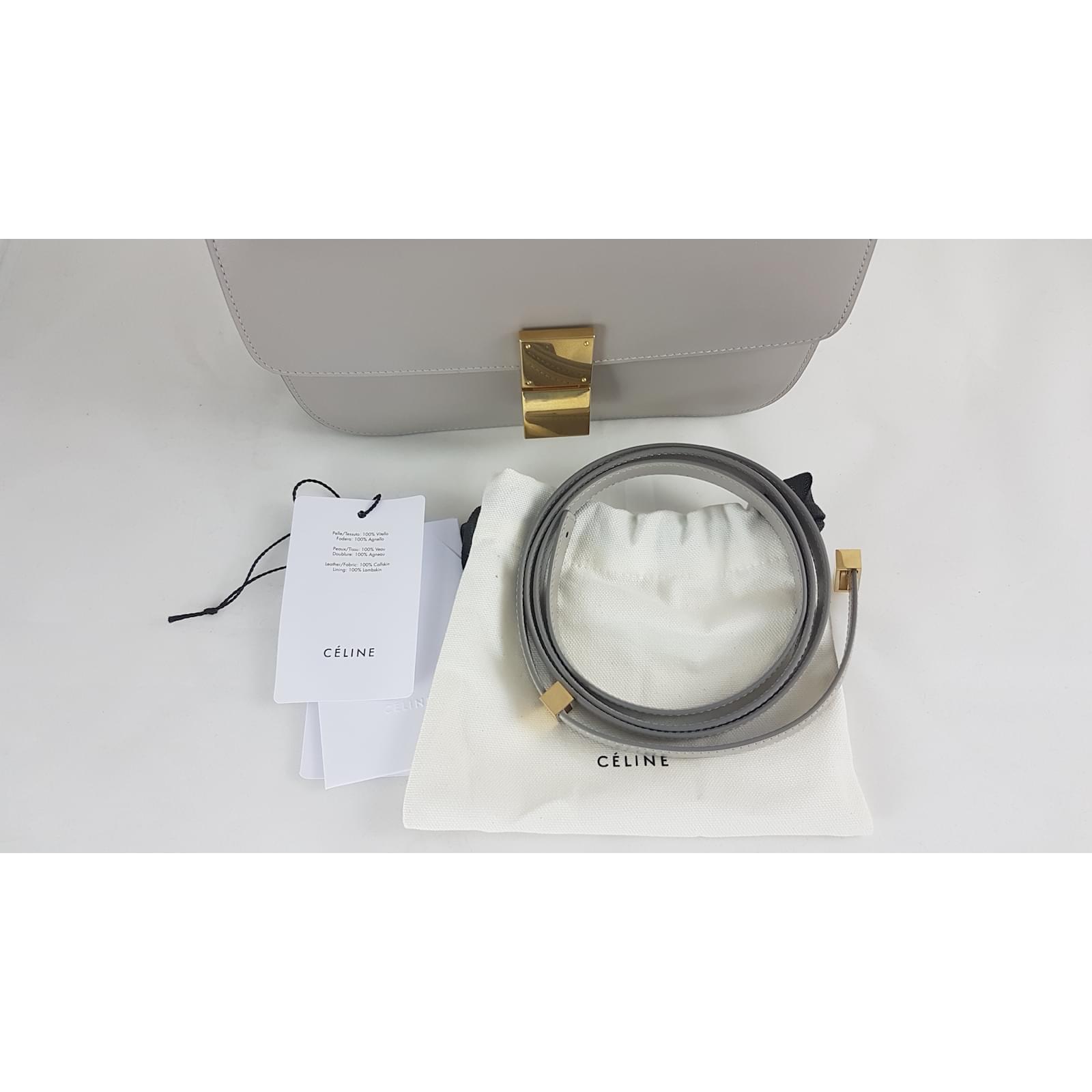 Céline Classic Box Clay Crossbody bag Leather ref.66135 - Joli Closet