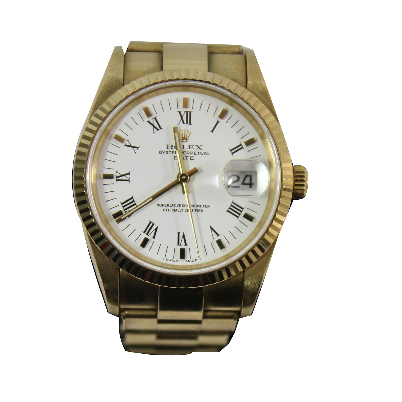 Rolex Oyster Date Or jaune Doré ref.66648 - Joli Closet