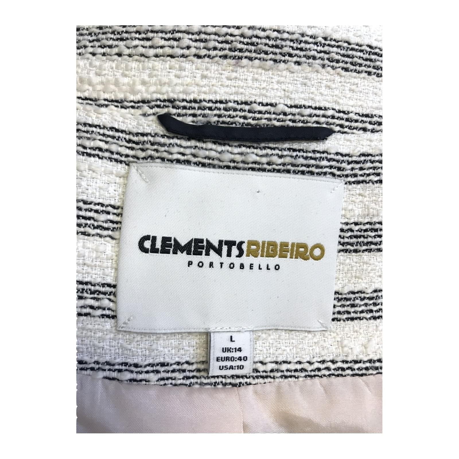 Clements Ribeiro Jackets Black Cream Cotton Polyester ref.67500 - Joli ...
