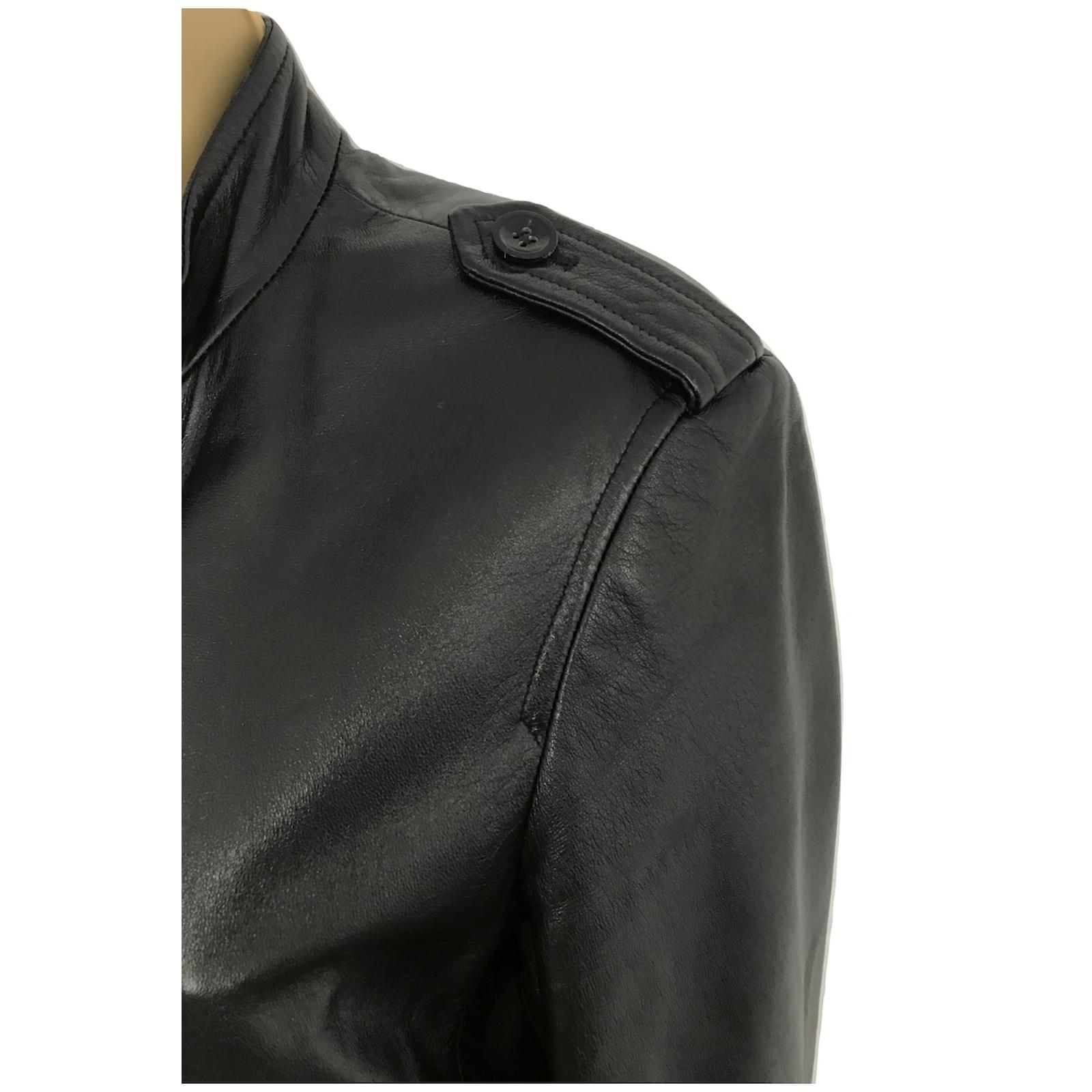Cerruti 1881 Jackets Black Leather ref.67505 - Joli Closet