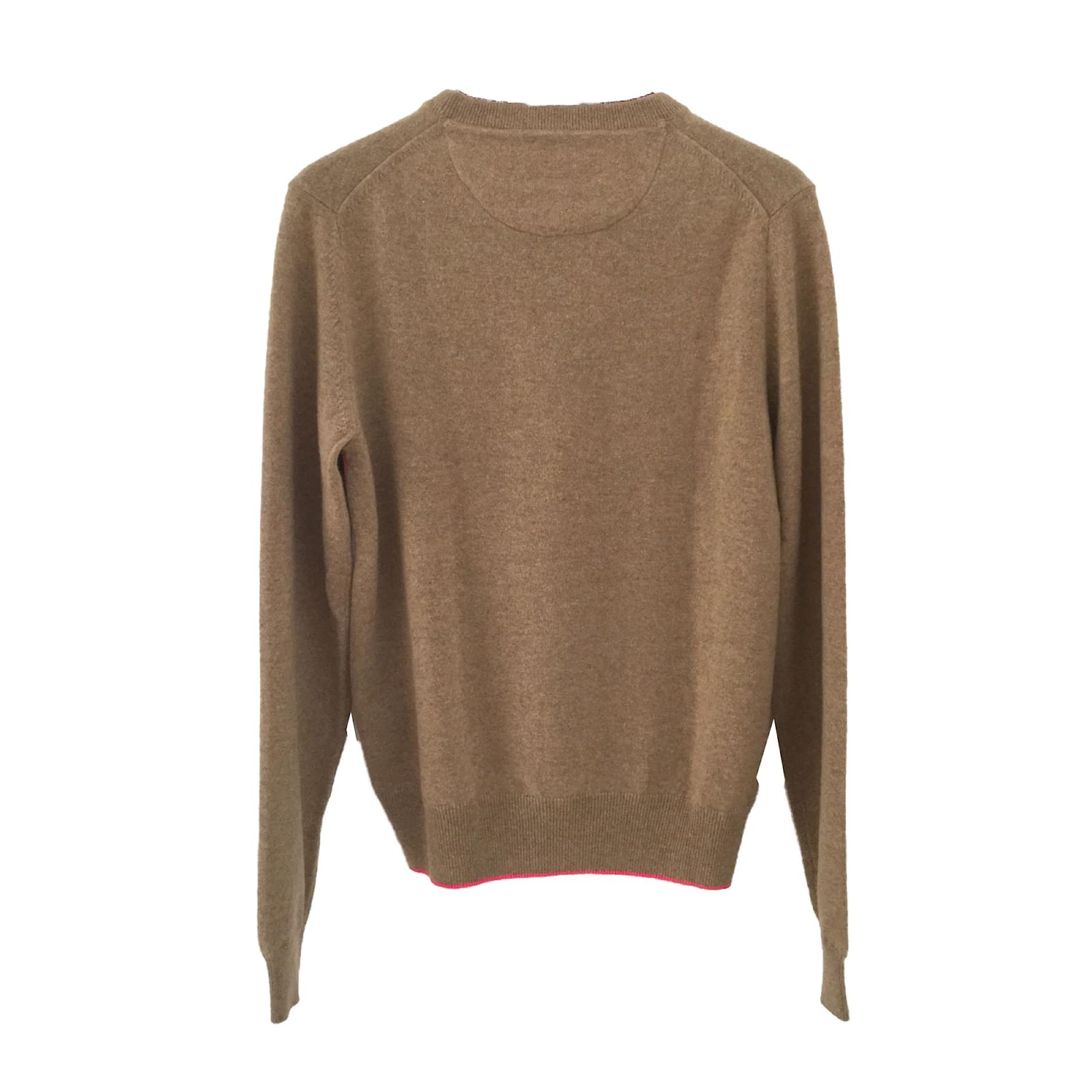 Céline Pulls, Gilets Cachemire Marron ref.67811 - Joli Closet