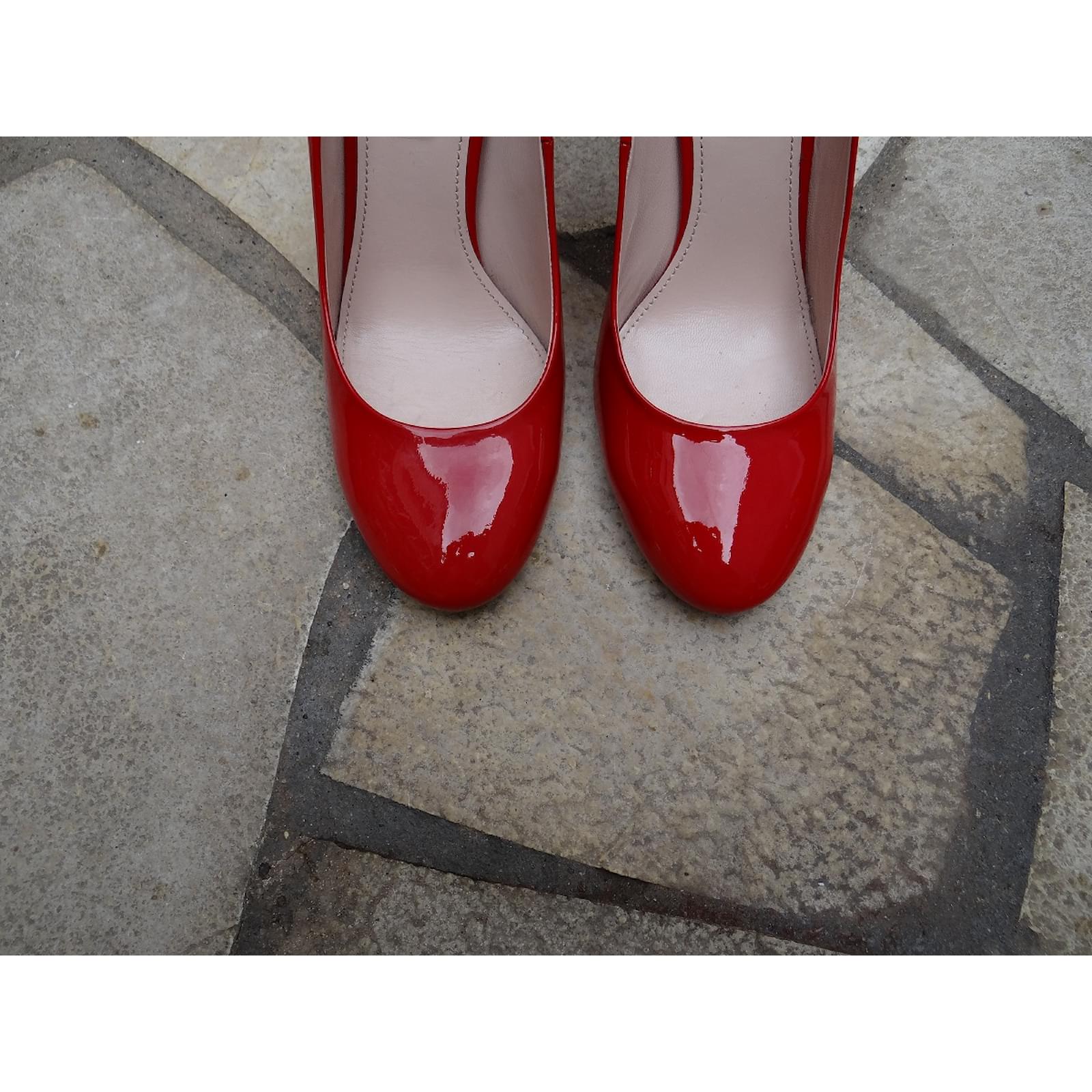 Miu Miu Heels Red Patent leather ref.68111 - Joli Closet