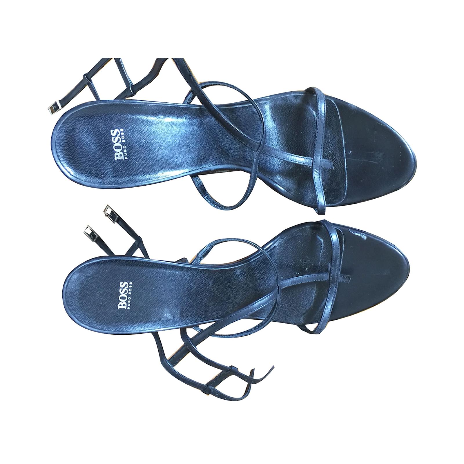 Hugo Boss Heels Black Leather ref.68137 - Joli Closet