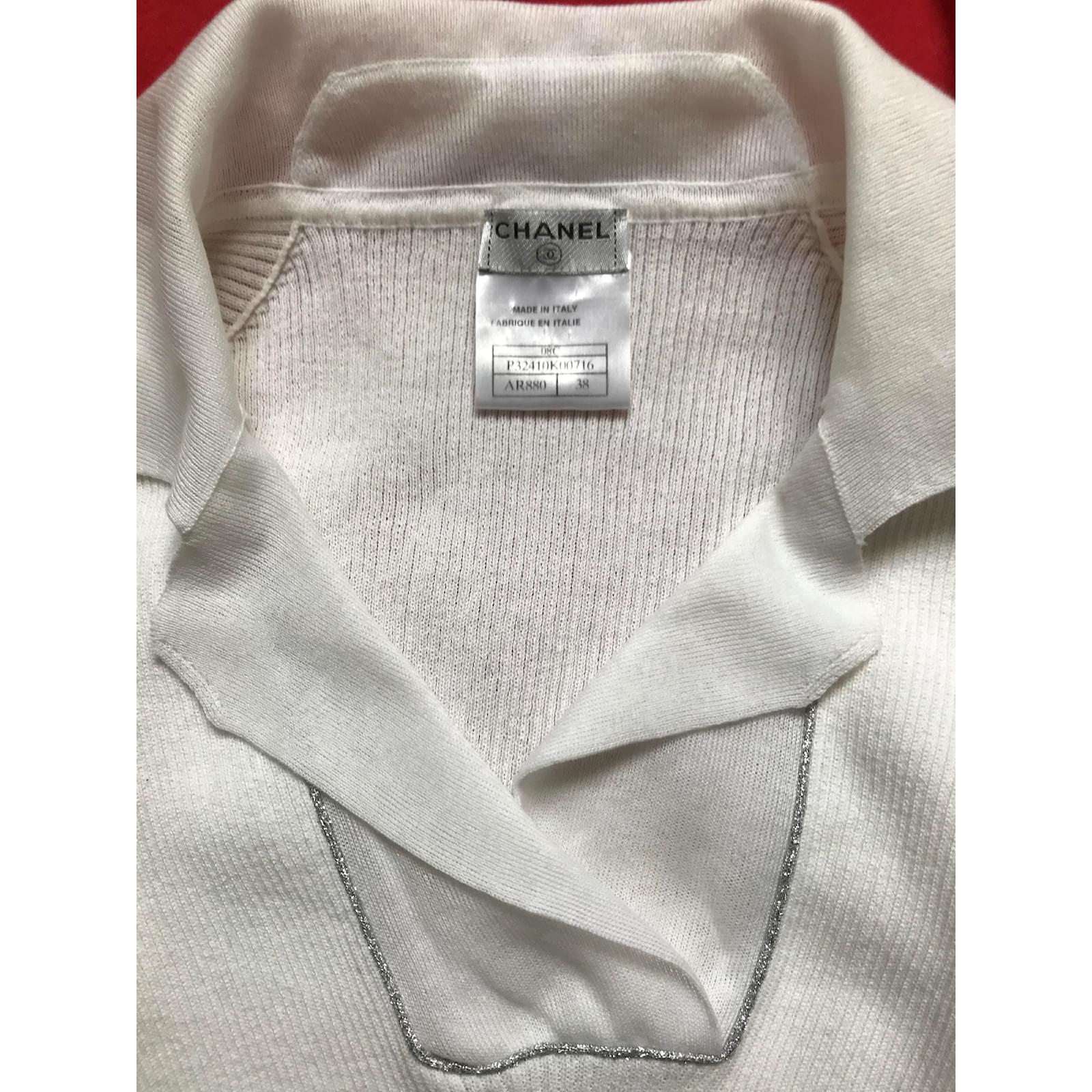 Chanel Polo Coton Blanc ref.71043 - Joli Closet