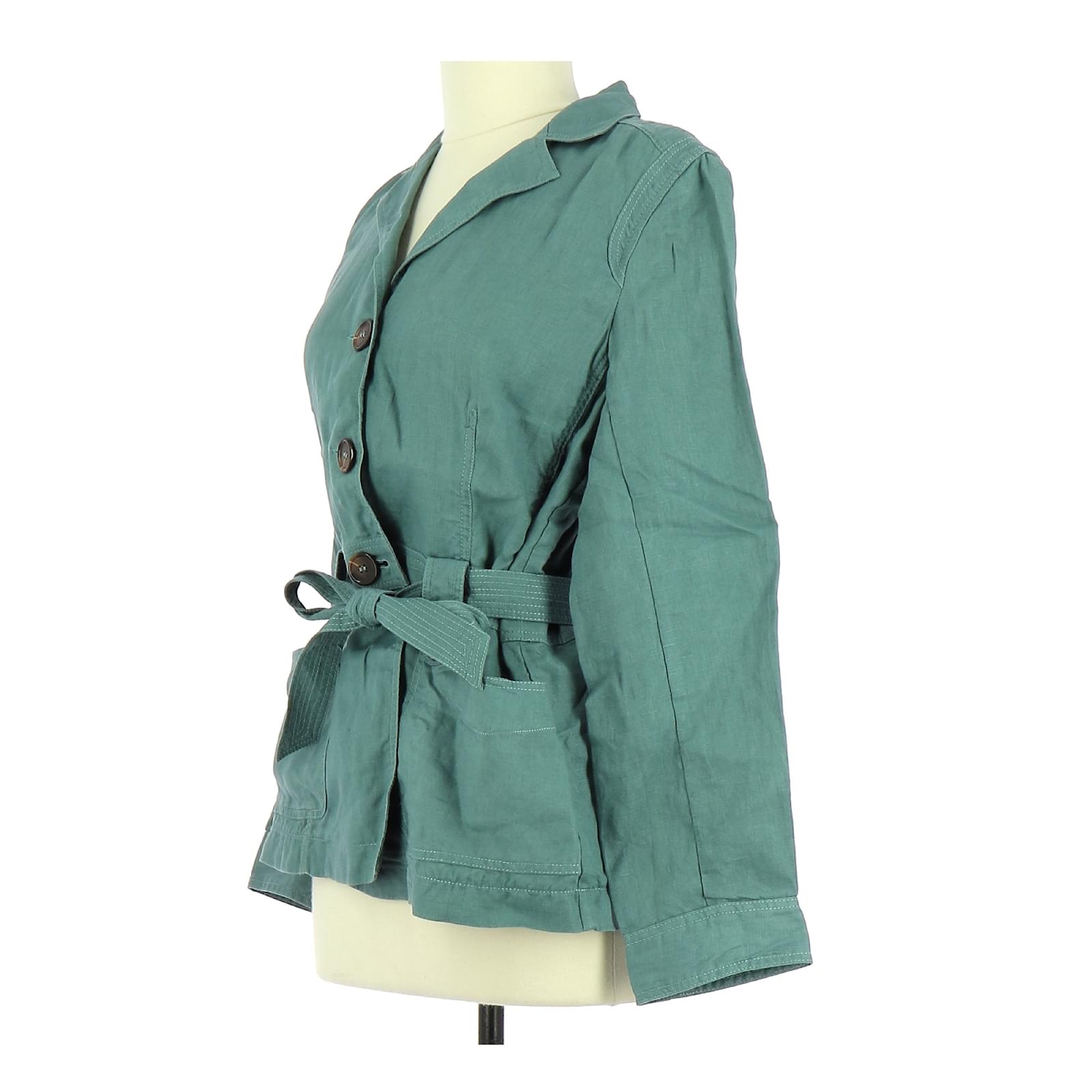 Pablo De Gerard Darel Knitwear Green Linen ref.72915 - Joli Closet