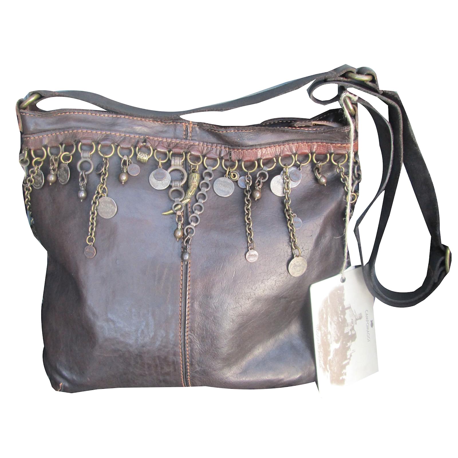 Campomaggi Handbag Dark brown Leather ref.73915 - Joli Closet