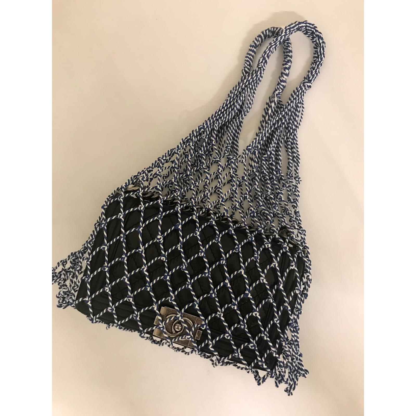 Céline Net bag Blue Cotton ref.75447 - Joli Closet