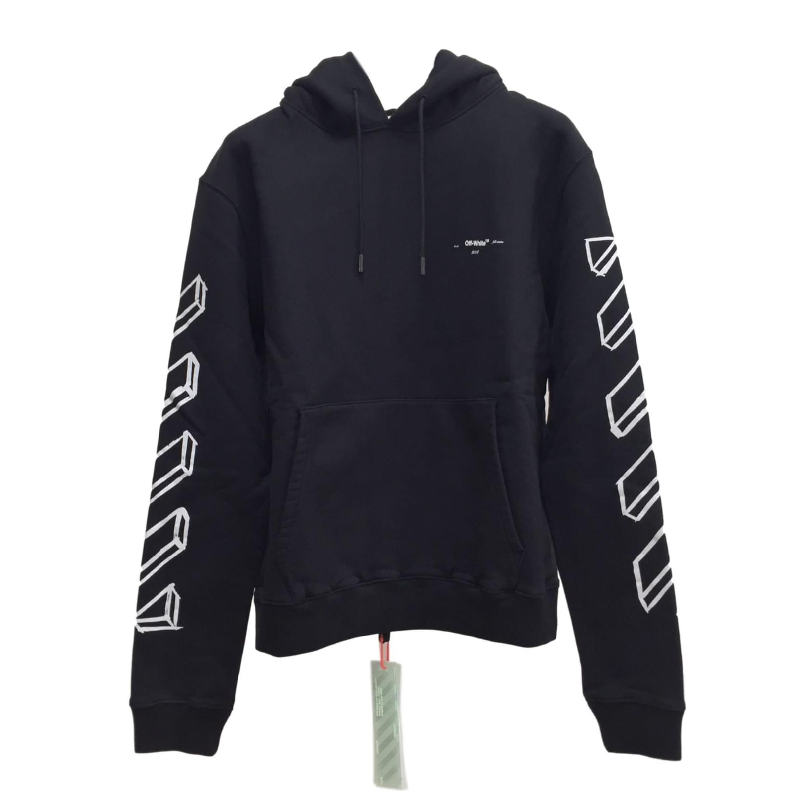 Off White Sweat homme Coton Noir ref.76274 - Joli Closet